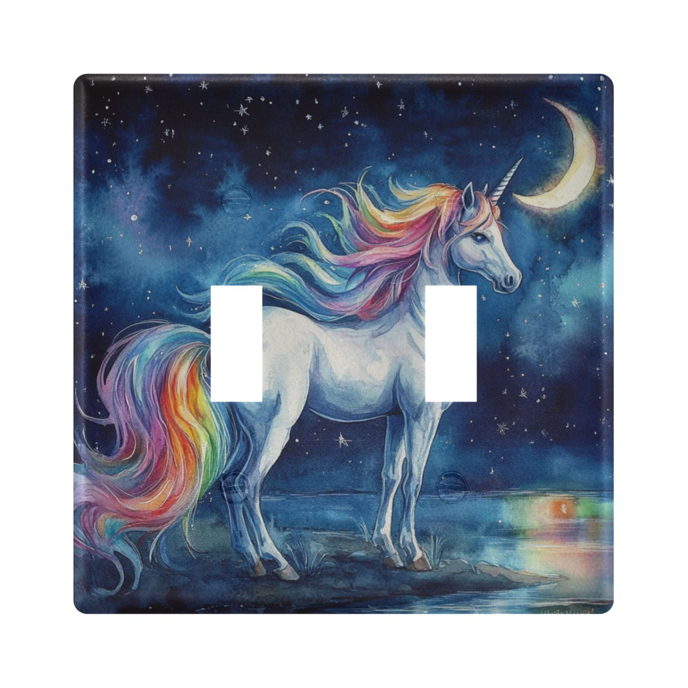 Beautiful Watercolor Unicorn Decorative Light Switch Plates Switch ...