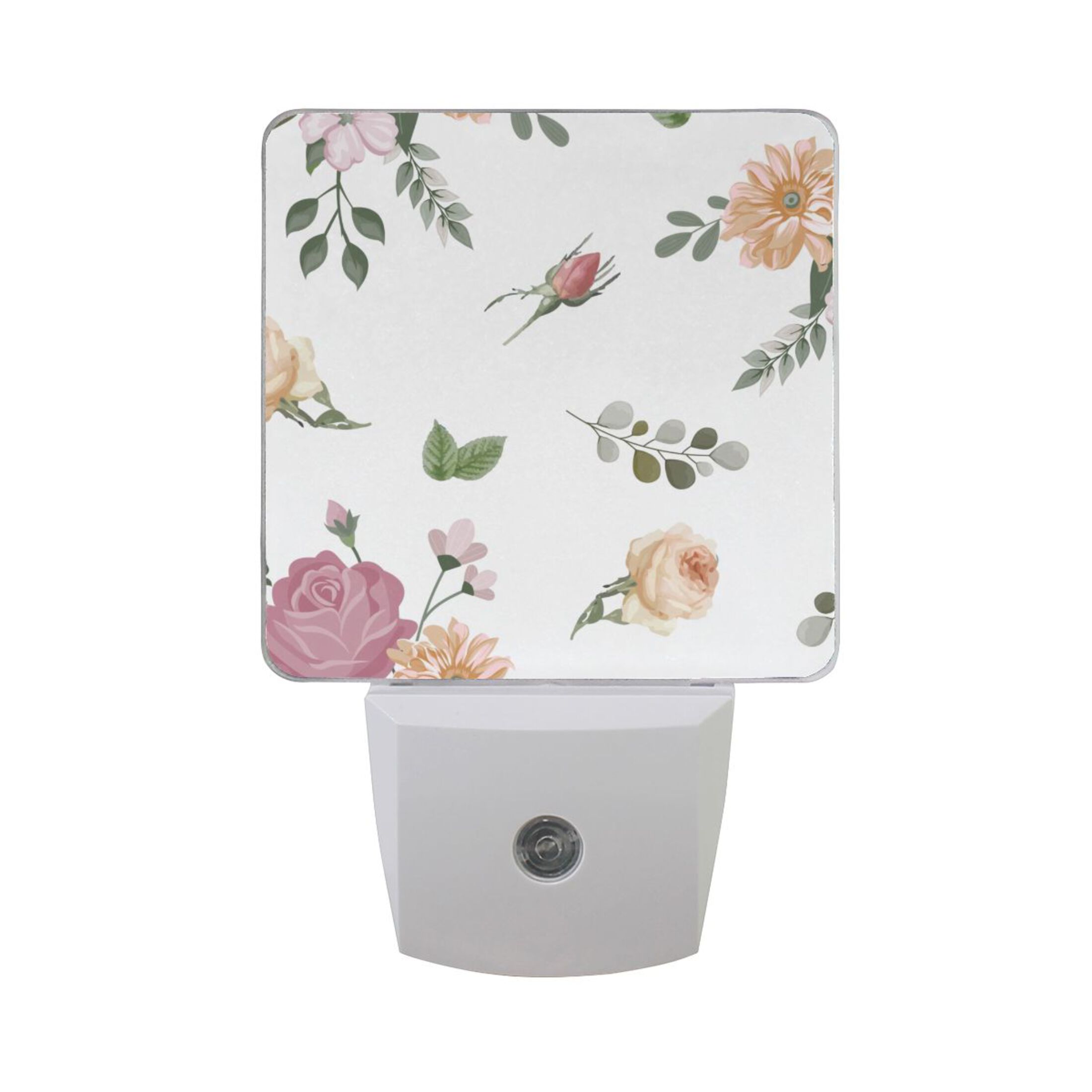 Beautiful Watercolour Flower Night Light LED Dusk to Dawn Auto Sensor ...
