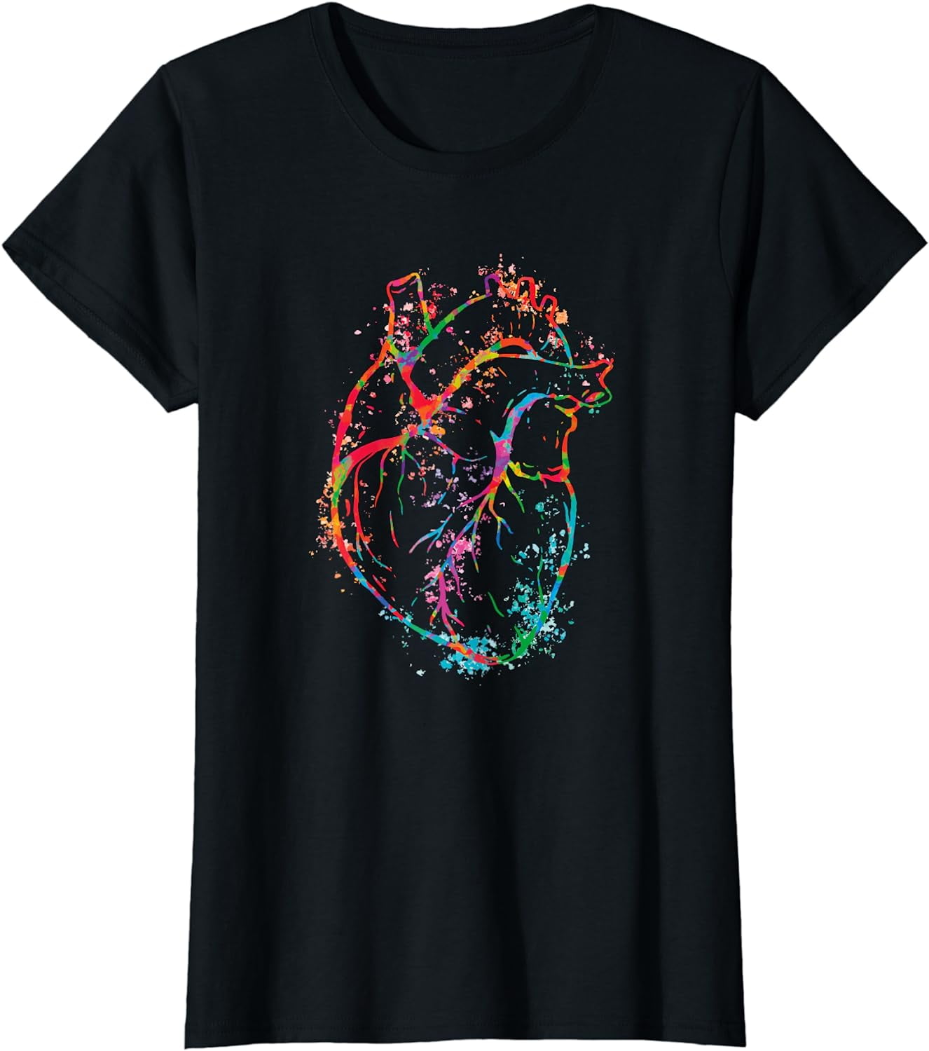 Beautiful Watercolour Heart Organ Human Body Anatomy T-Shirt - Walmart.com