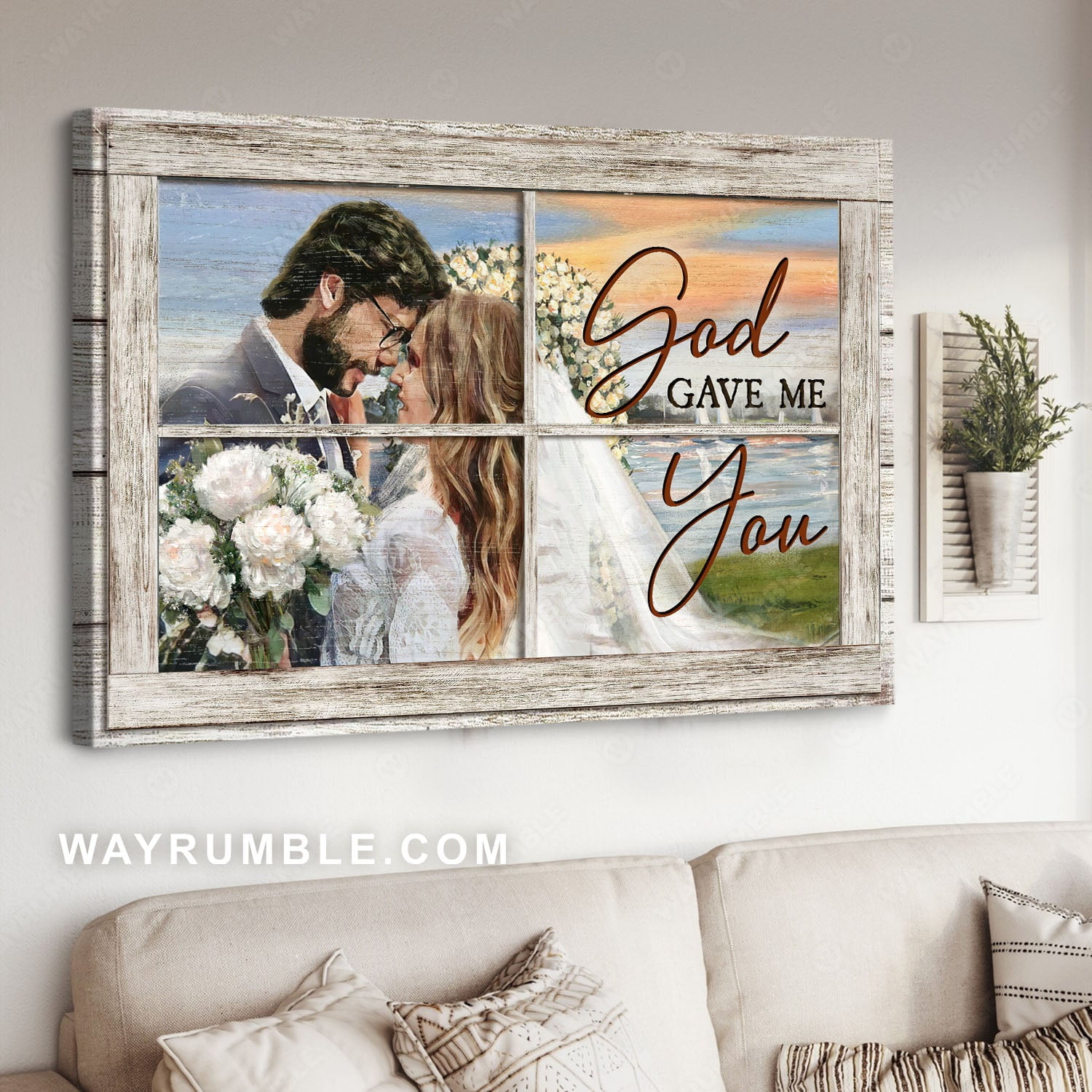 Beautiful Wedding, Pretty Sunset, White Rose, God Gave Me You - Jesus ...