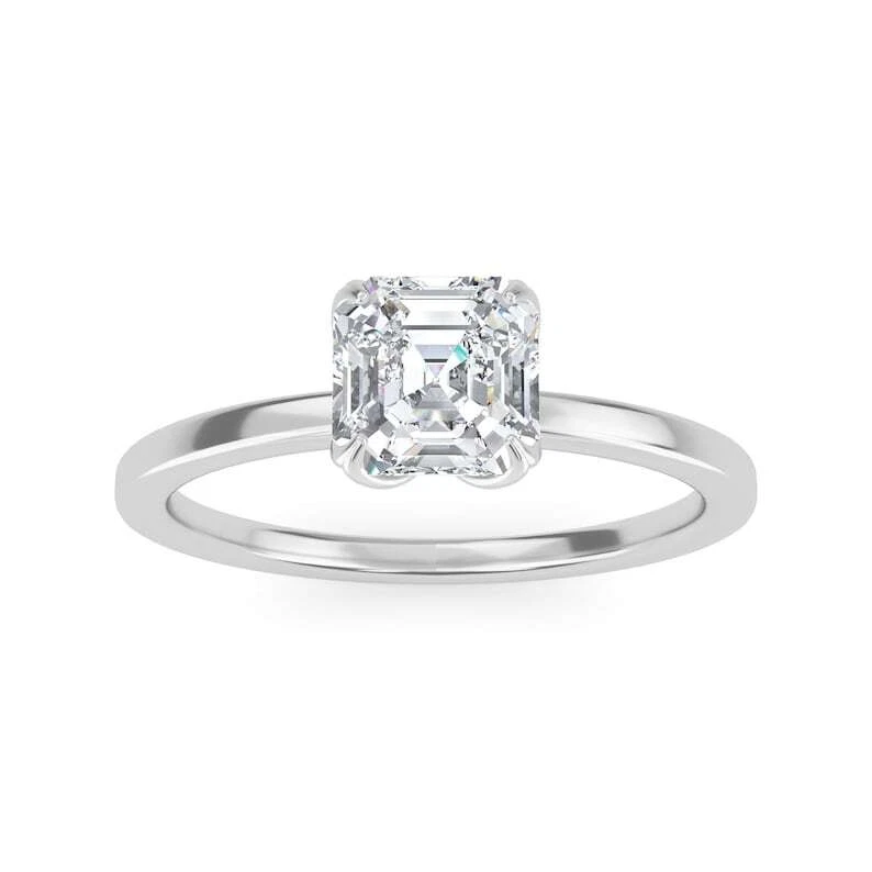 Beautiful Wedding Ring, Solitaire Engagement Ring, 1.2 Ct Asscher Cut ...