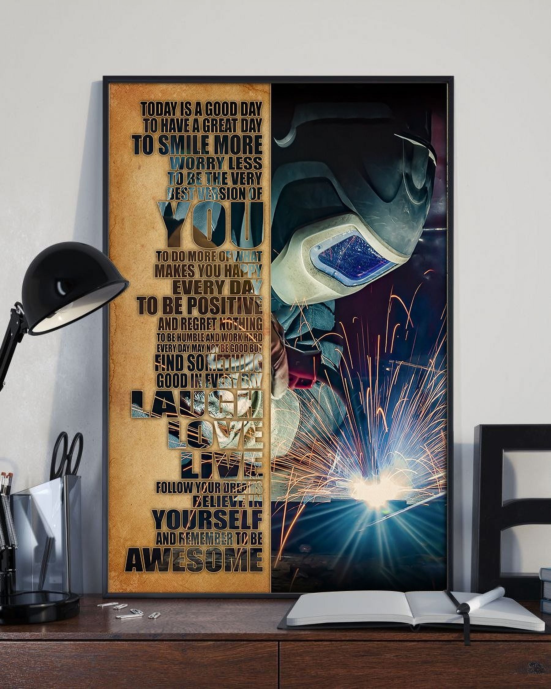 Beautiful Welder Poster Matte Wall Art Decor 11 x 17 Inch Poster ...