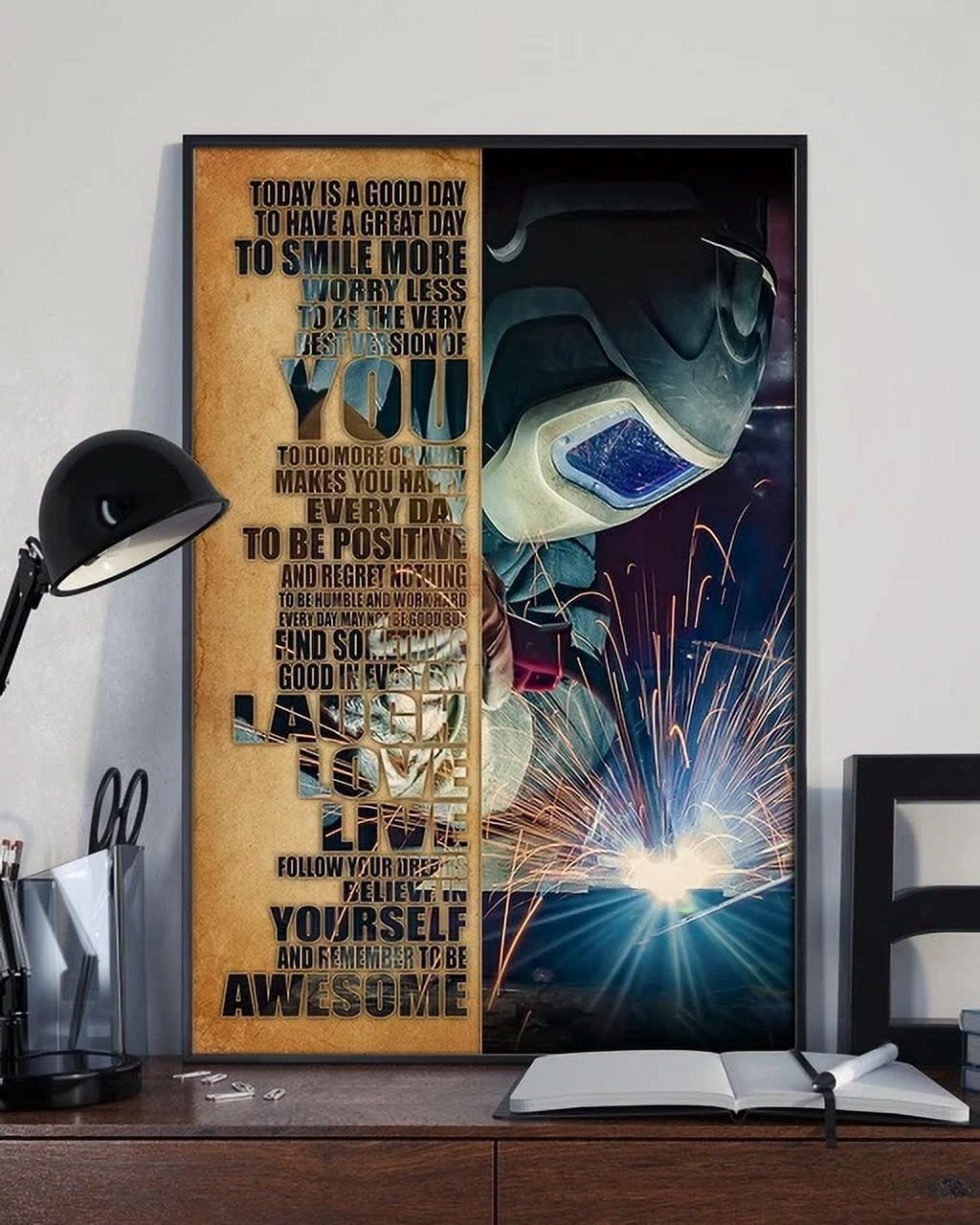 Beautiful Welder Poster Wall Art Home Decor Vintage Art Print Cute ...