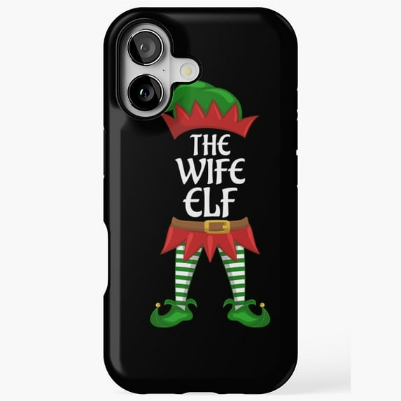 Beautiful Wife Elf Family Matching Holiday Party iPhone 17 through 11 ...