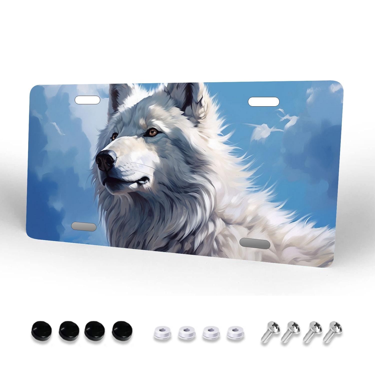 Beautiful Wolves Snow Winter Landscape Wolf Animal lovely Plate Cover ...