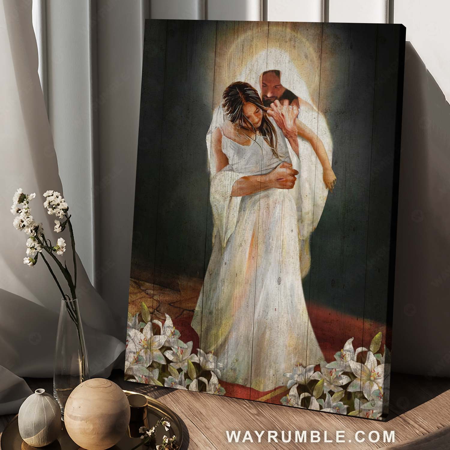 Beautiful Woman, Jesus Painting, Lily Flower, Jesus The Savior - Jesus ...