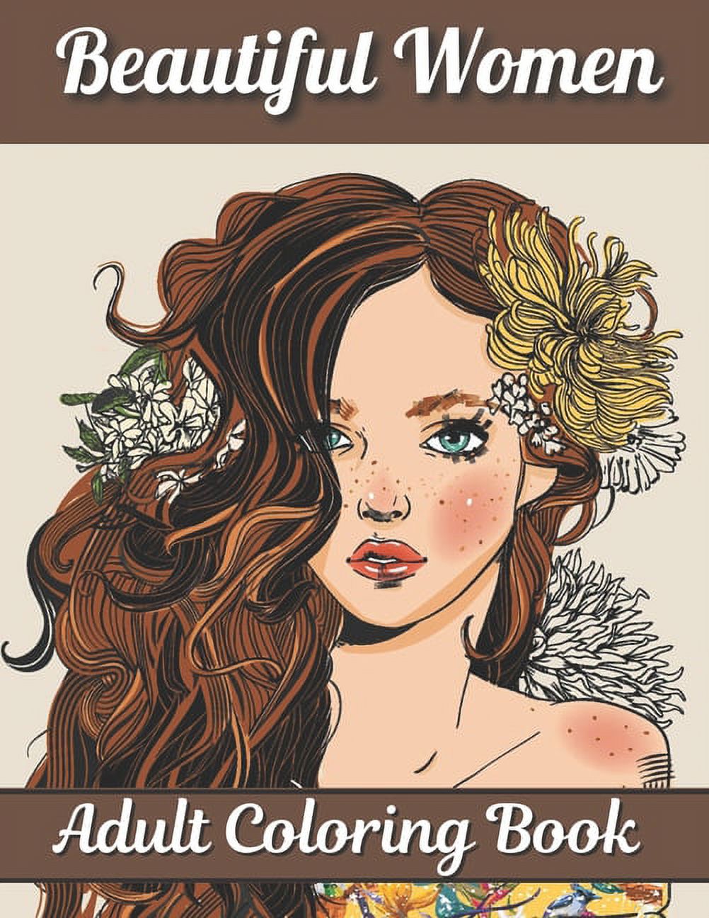 Beautiful Women Adult Coloring Book : Women Coloring Book for Adults ...