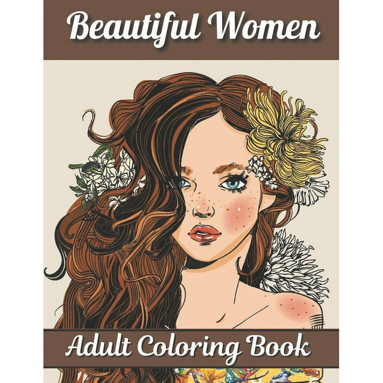 beautiful women coloring book