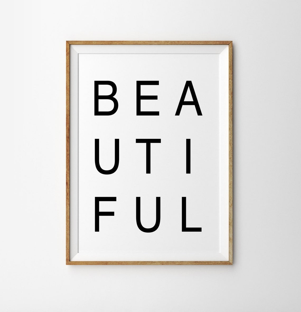 Beautiful Word Art Nursery Print Black And White Typography Wall Art Minimalist Print Typography ...