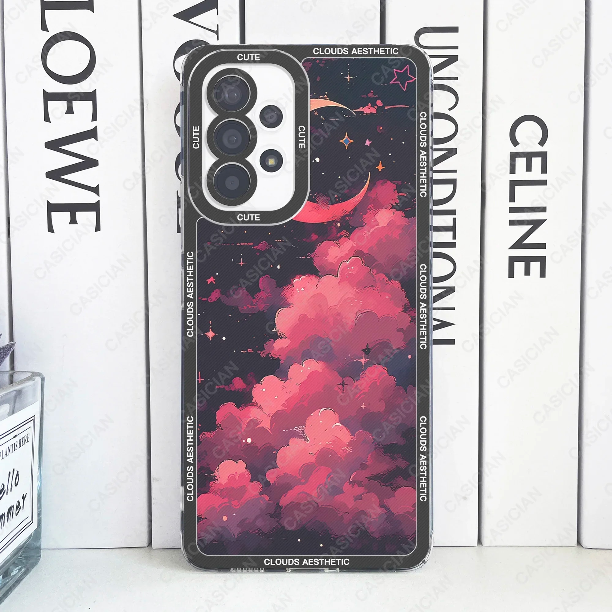 Beautiful Y2K Cute Clouds Moon Aesthetic Case For Samsung Galaxy S20 ...