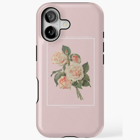 Beautiful Yet Unaware Quote Minimal Typography Art iPhone Case 17 ...