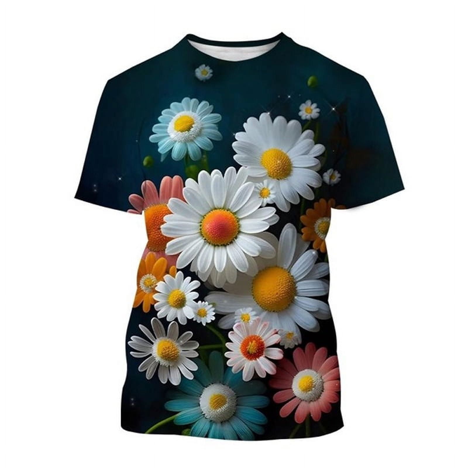 Beautiful and Fashionable Flowers graphic t shirts For Unisex ...