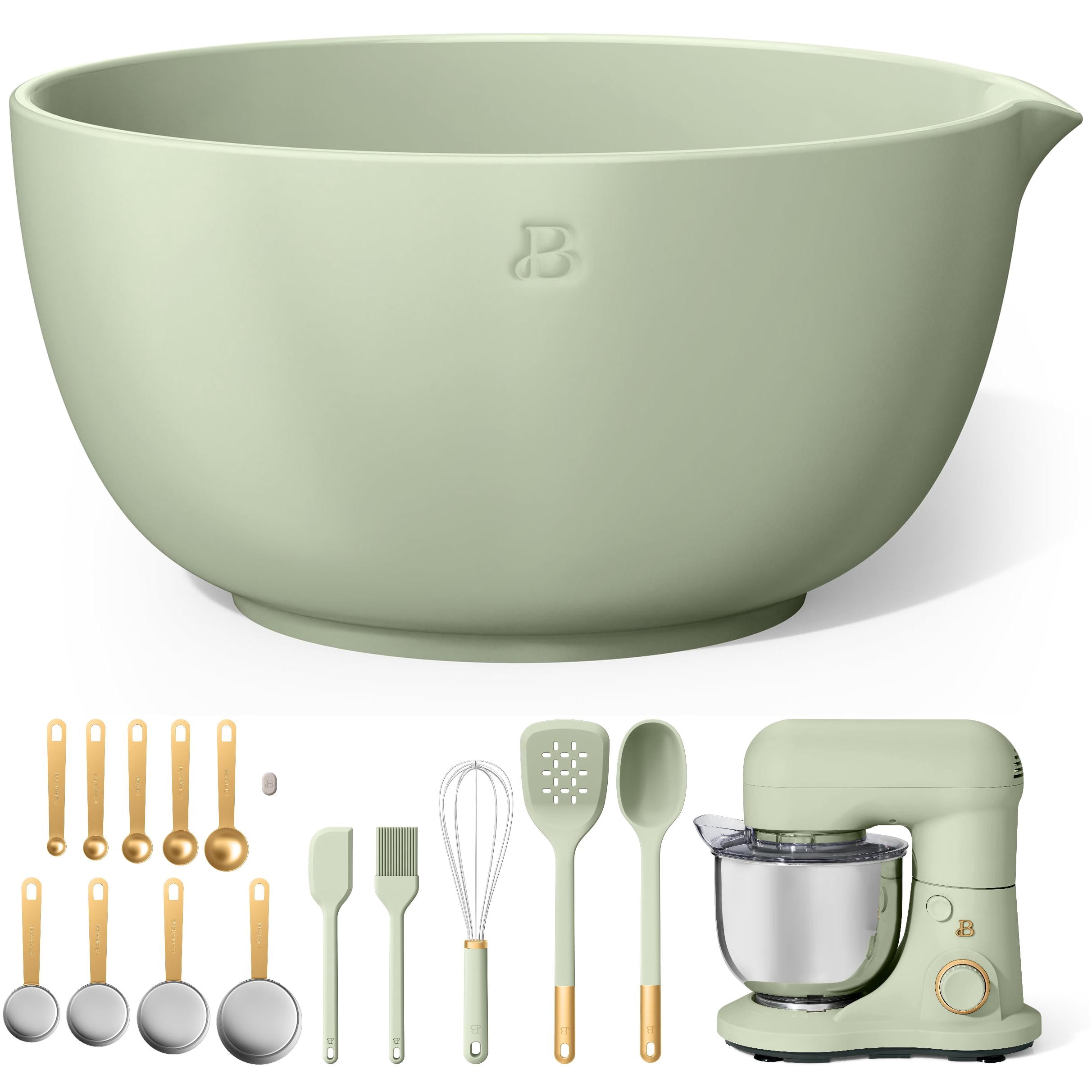 Beautiful by Drew Barrymore Complete Baking Starter Kit, Sage Green ...