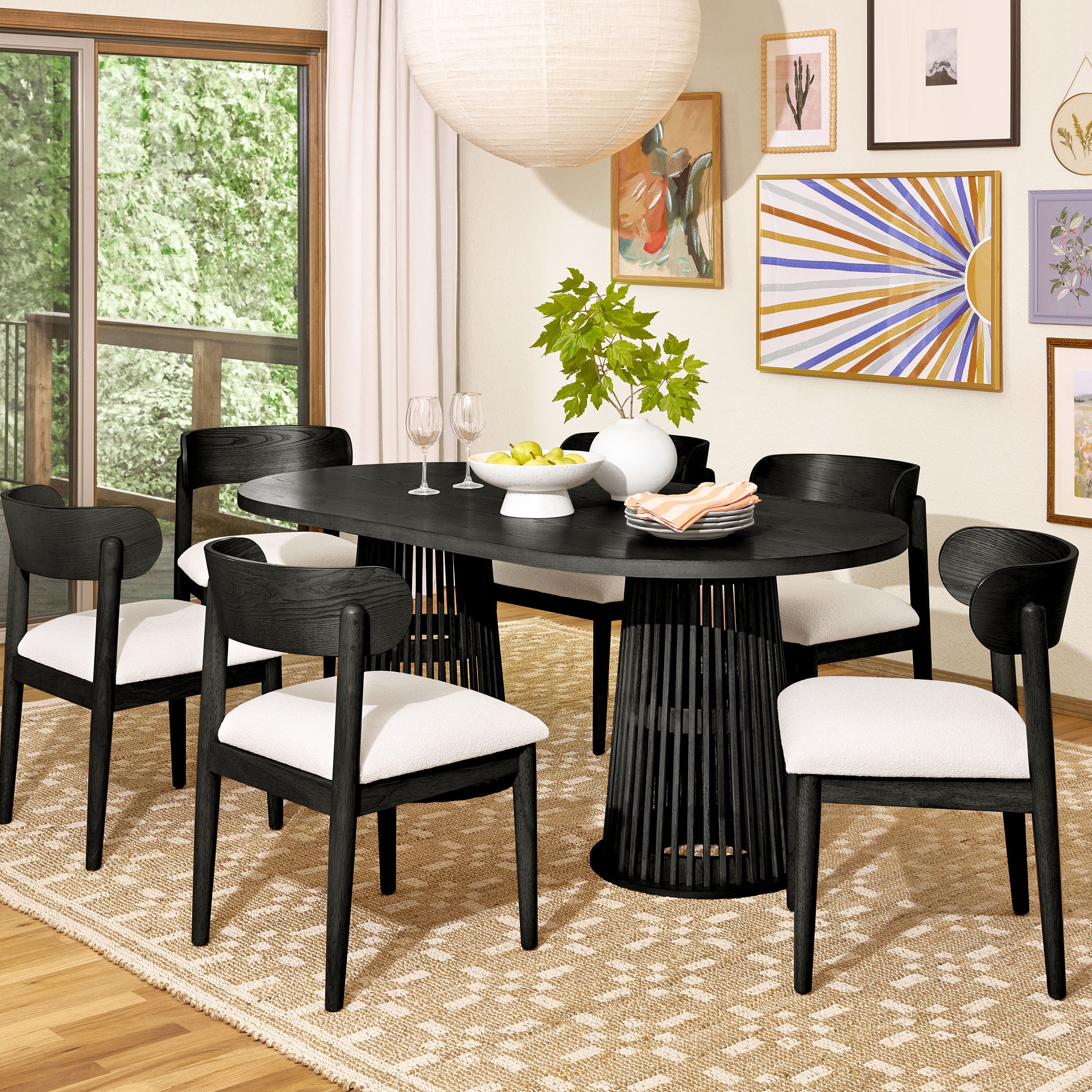 Beautiful by Drew Oval Dining Table, Rich Black - Walmart.com