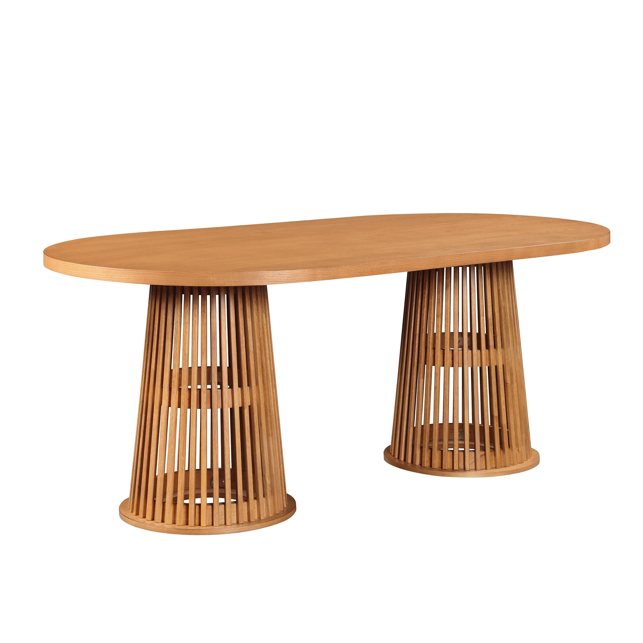 Beautiful by Drew Oval Dining Table, Warm Honey - Walmart.com