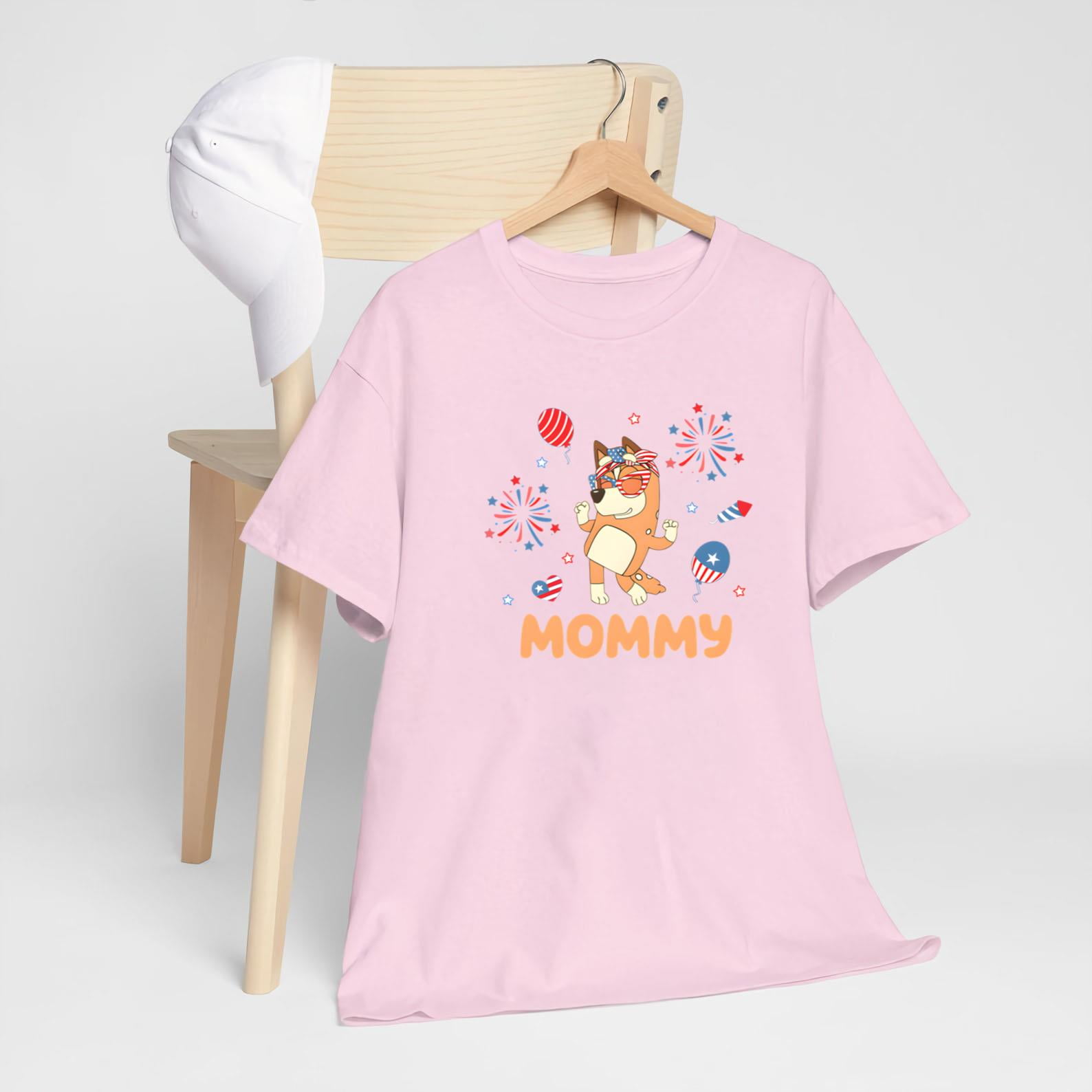 Beautiful comfort shirt model, Mommy 4th of July Comfort Colors Bluey ...