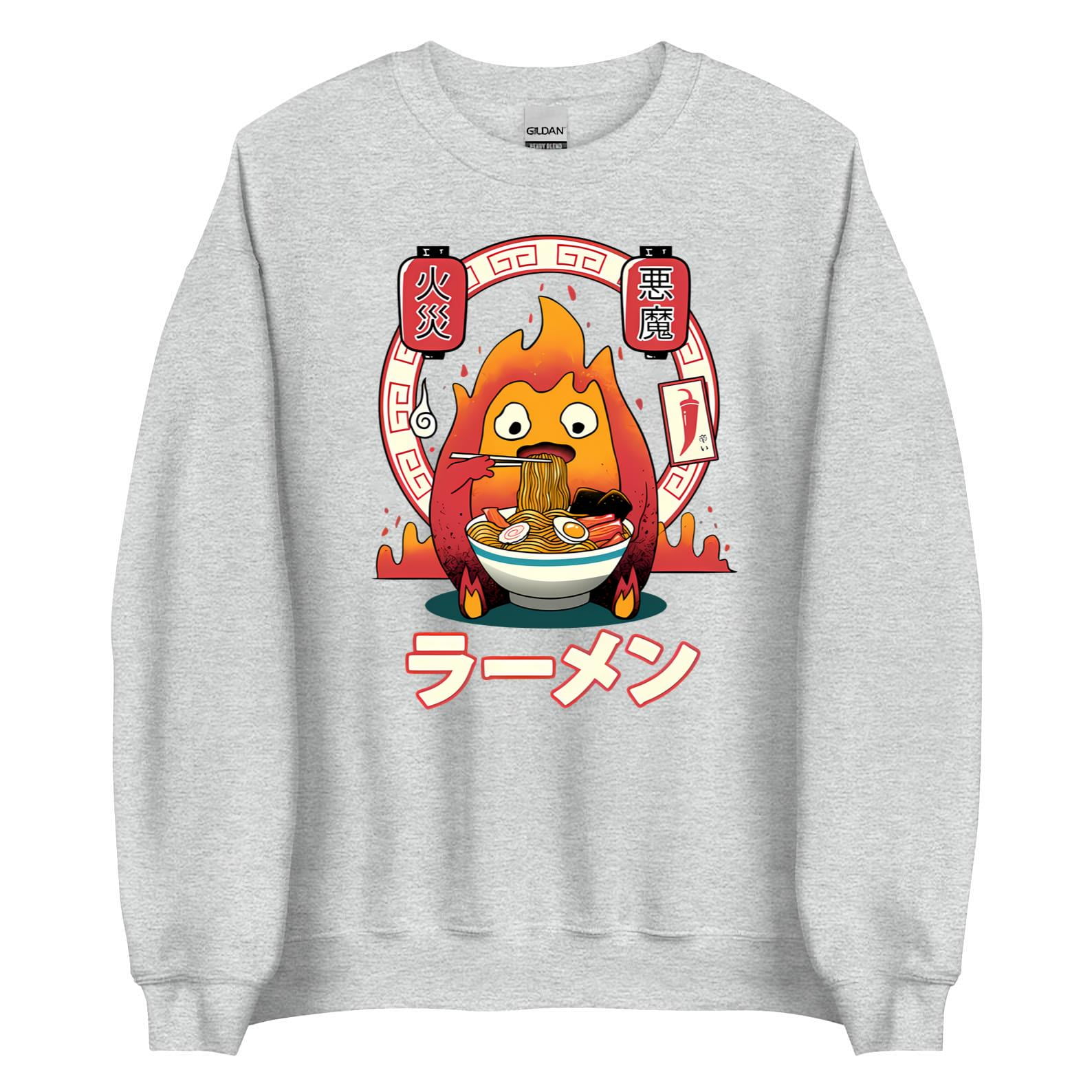 Beautiful comfort shirt model, Vintage Studio Ghibli Calcifer Y2K Top ...