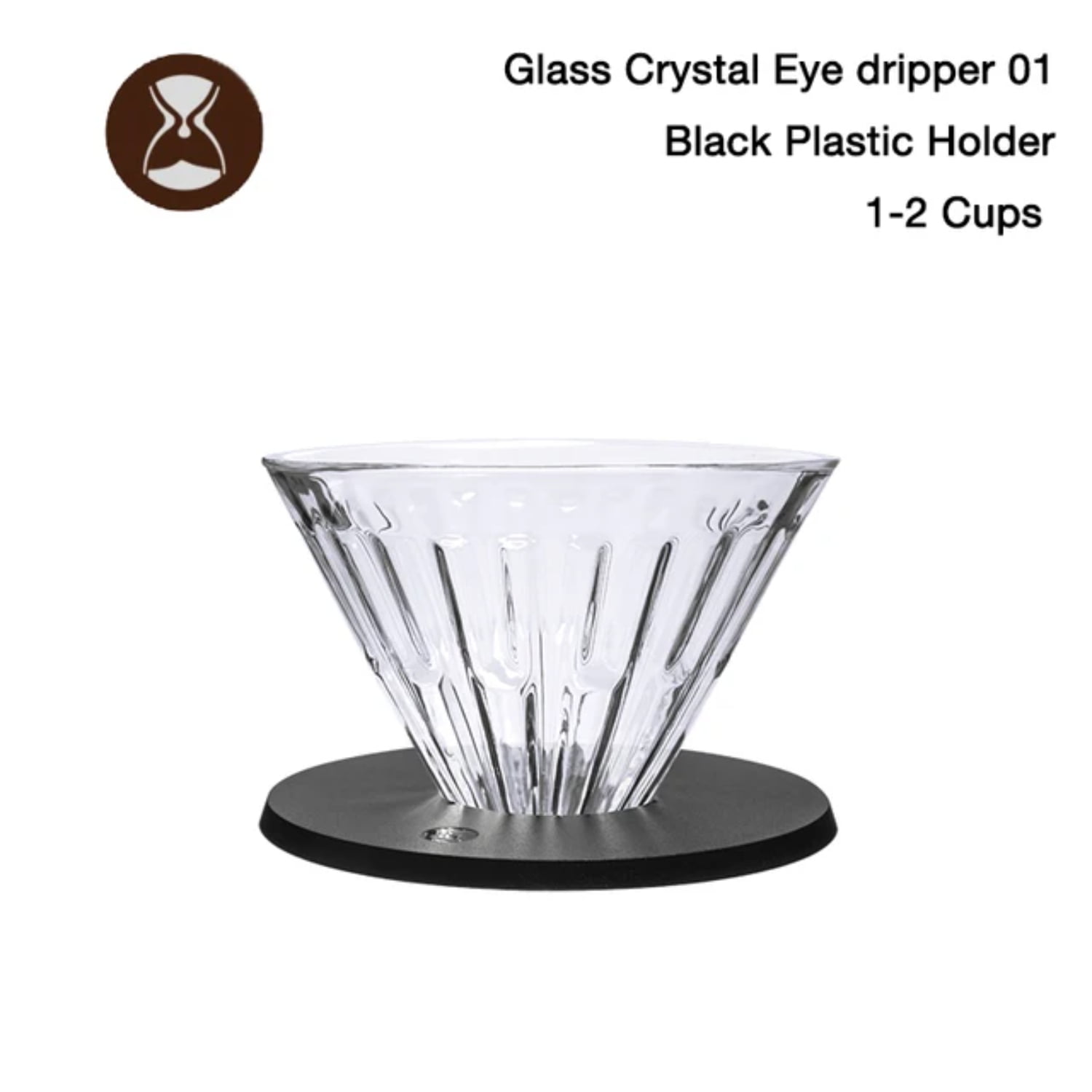Beautiful and elegant conical glass coffee dripper with washable ...