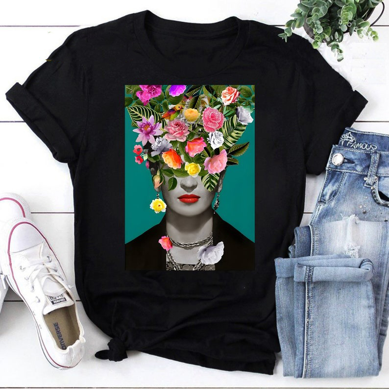 Beautiful flowers Classic Vintage T-Shirt, Frida Kahlo Shirt, Feminist Shirt, Mexican Shirt ...