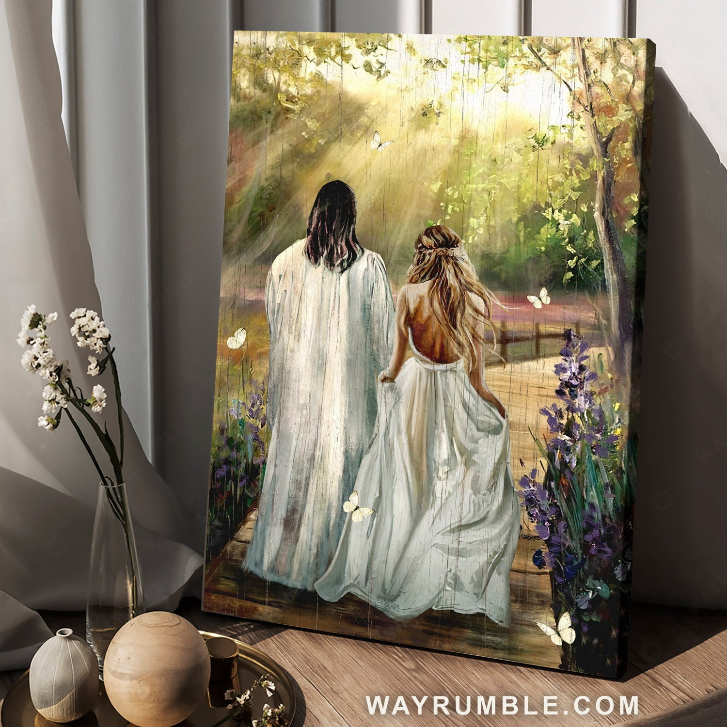 Beautiful forest, Pretty lady, Jesus painting, Walking with Jesus ...