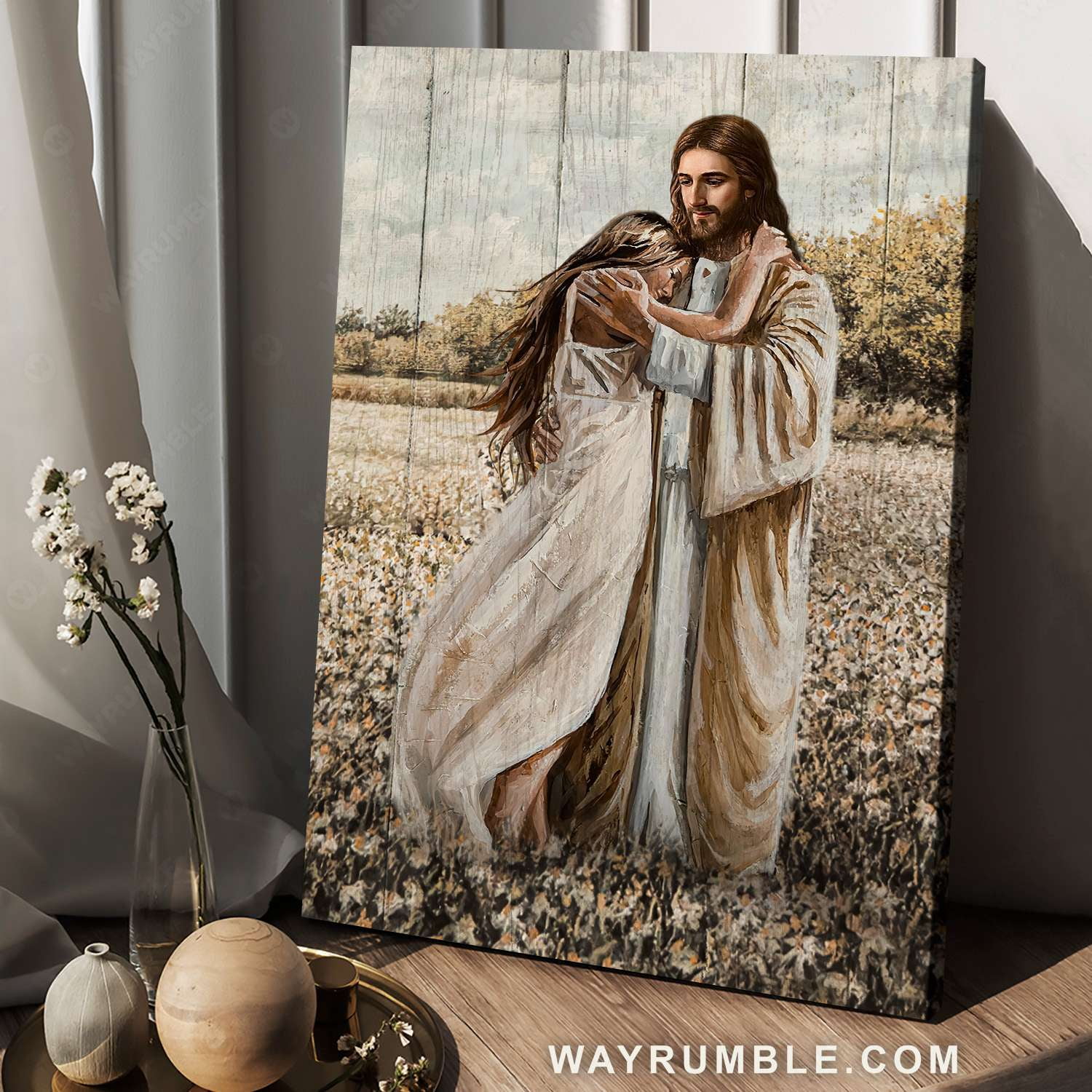 Beautiful girl, Jesus hug, Flower field, Jesus lover of my soul - Jesus ...