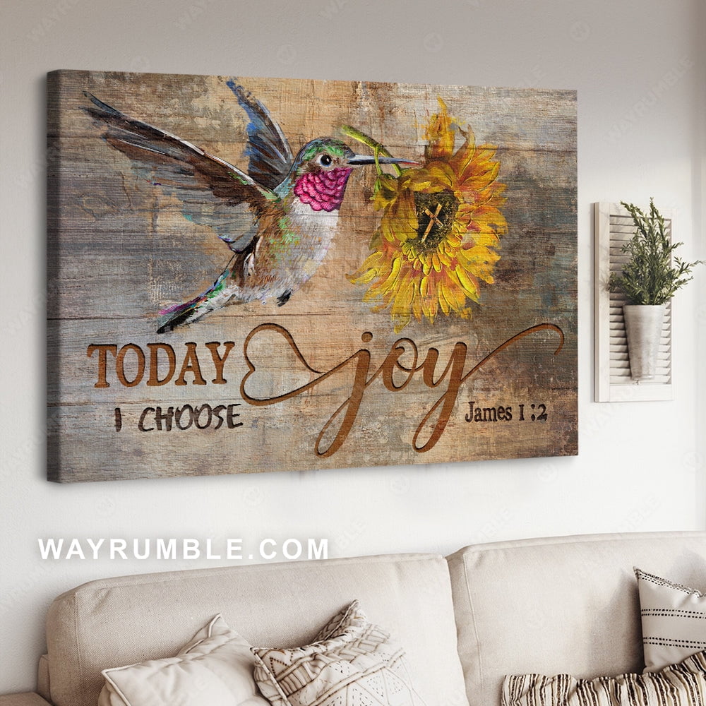 Beautiful hummingbird painting, Amazing sunflower, Today I choose joy ...