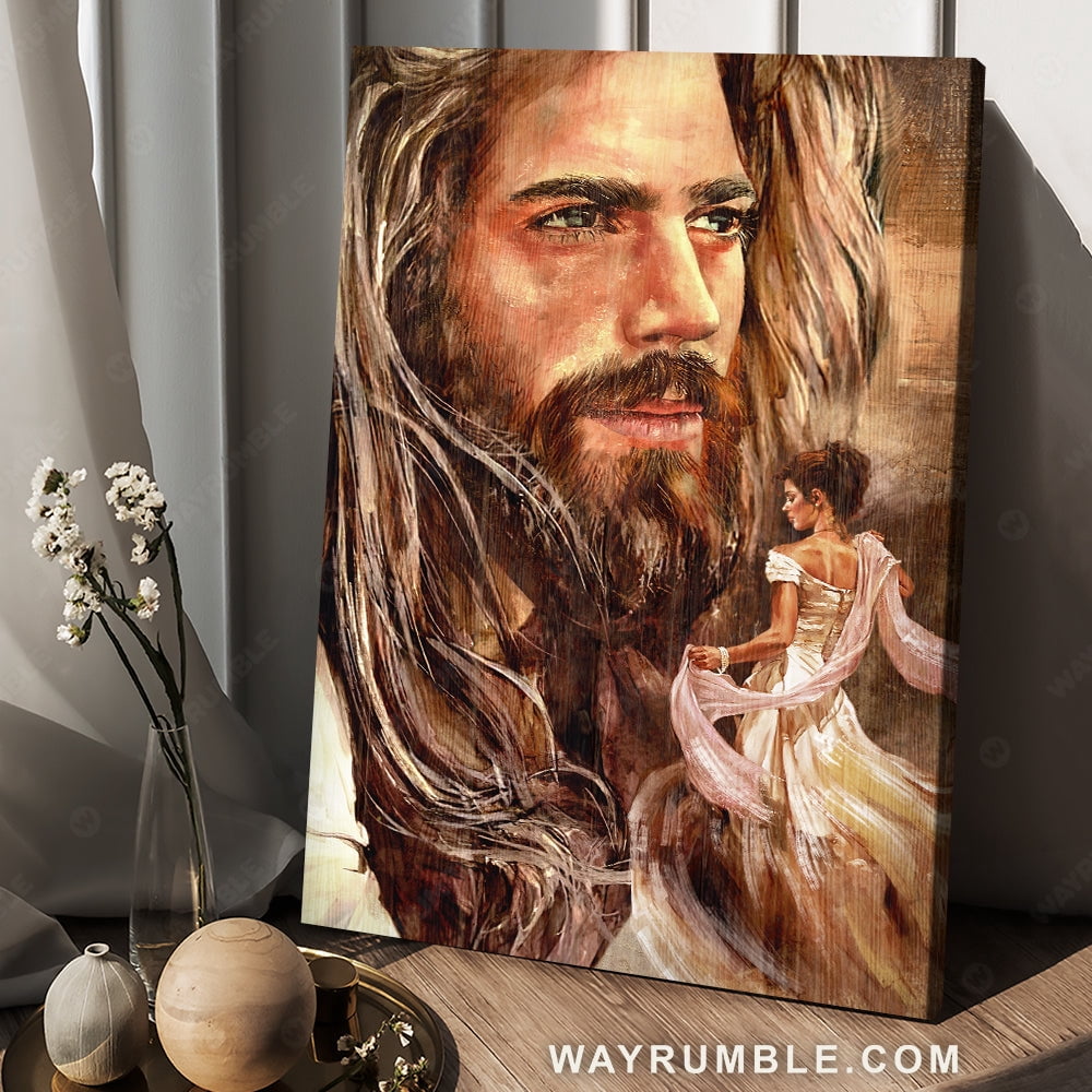 Beautiful lady, Wonderful Jesus painting, Religious art - Jesus ...