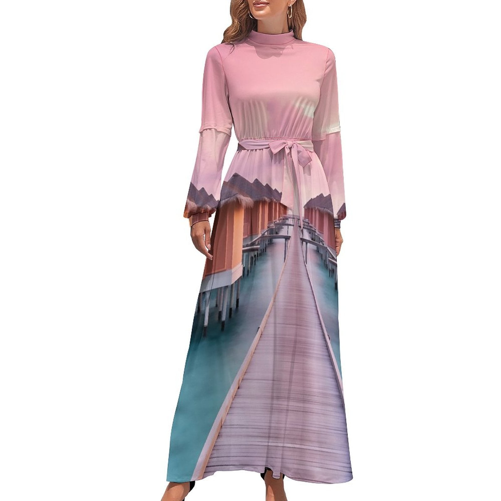 Beautiful maldives travel hostel Long Dress party dress women elegant ...
