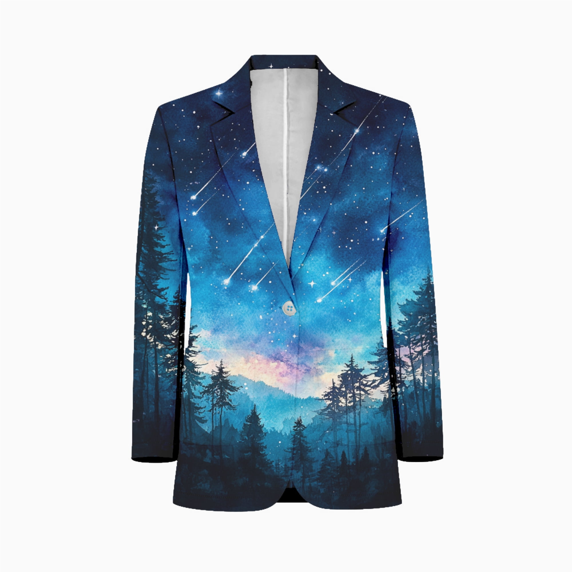 Beautiful meteor shower Mens Suits Shawl Collar Slim Fit Suit Mens ...