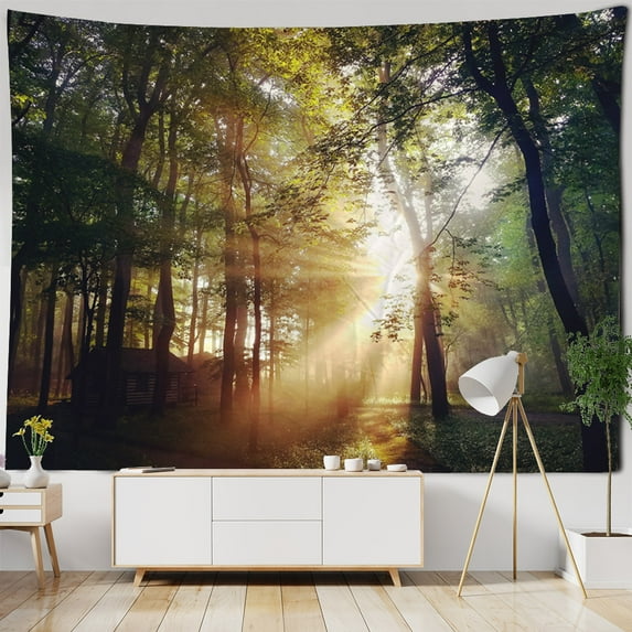 Beautiful natural landscape tapestry Bohemian Datura home decoration ...