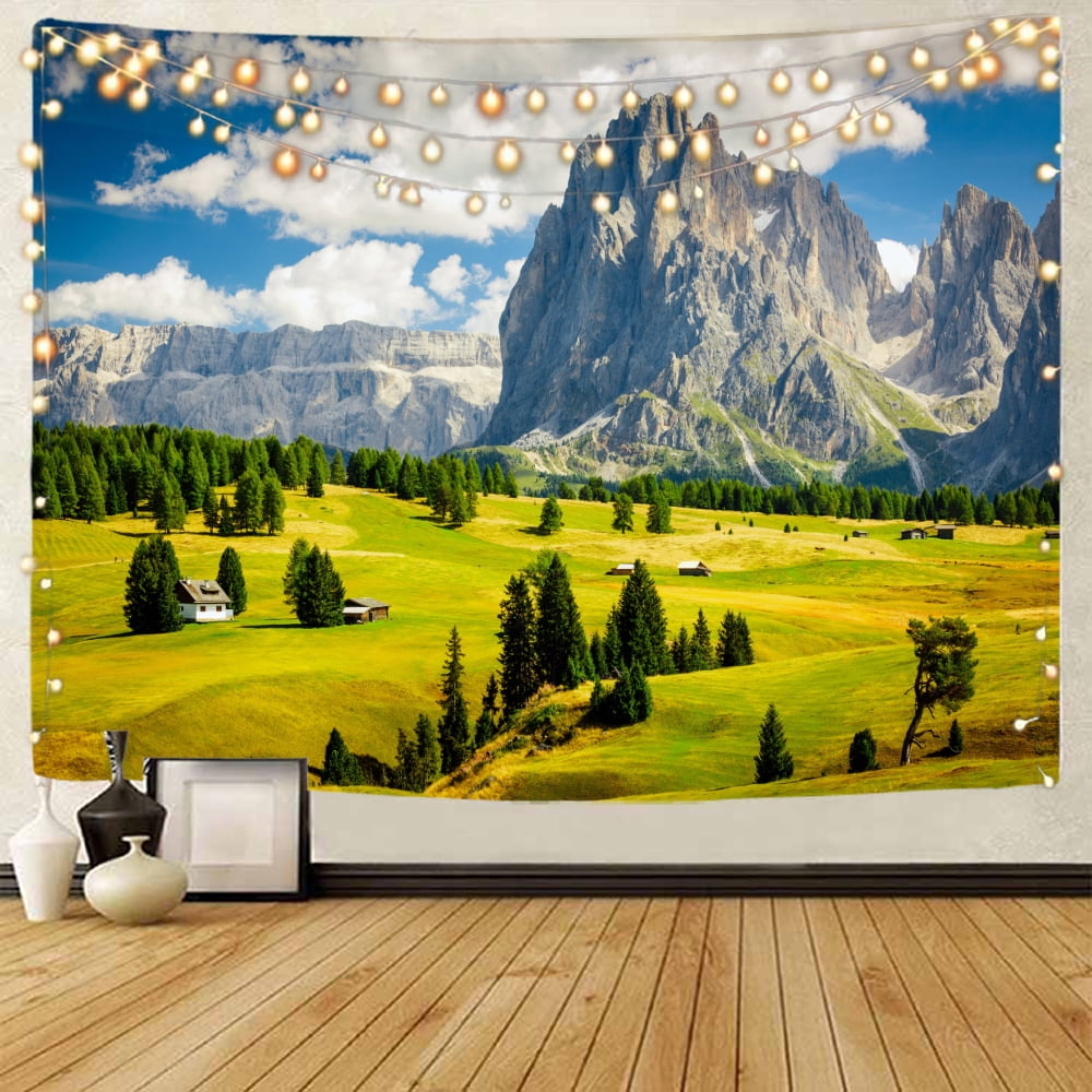 Beautiful pastoral scenery decorative tapestry wall hanging natural ...