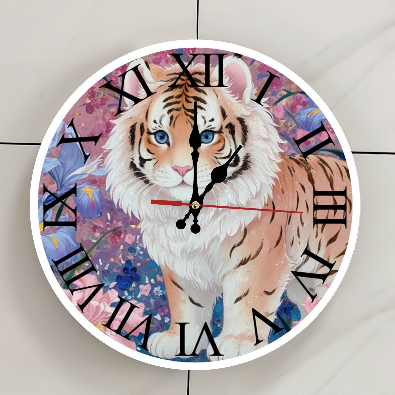 Beautiful scenery Wall Clock - 12 Inch Wooden Art Hanging Clock, Silent Non-Ticking, Battery ...