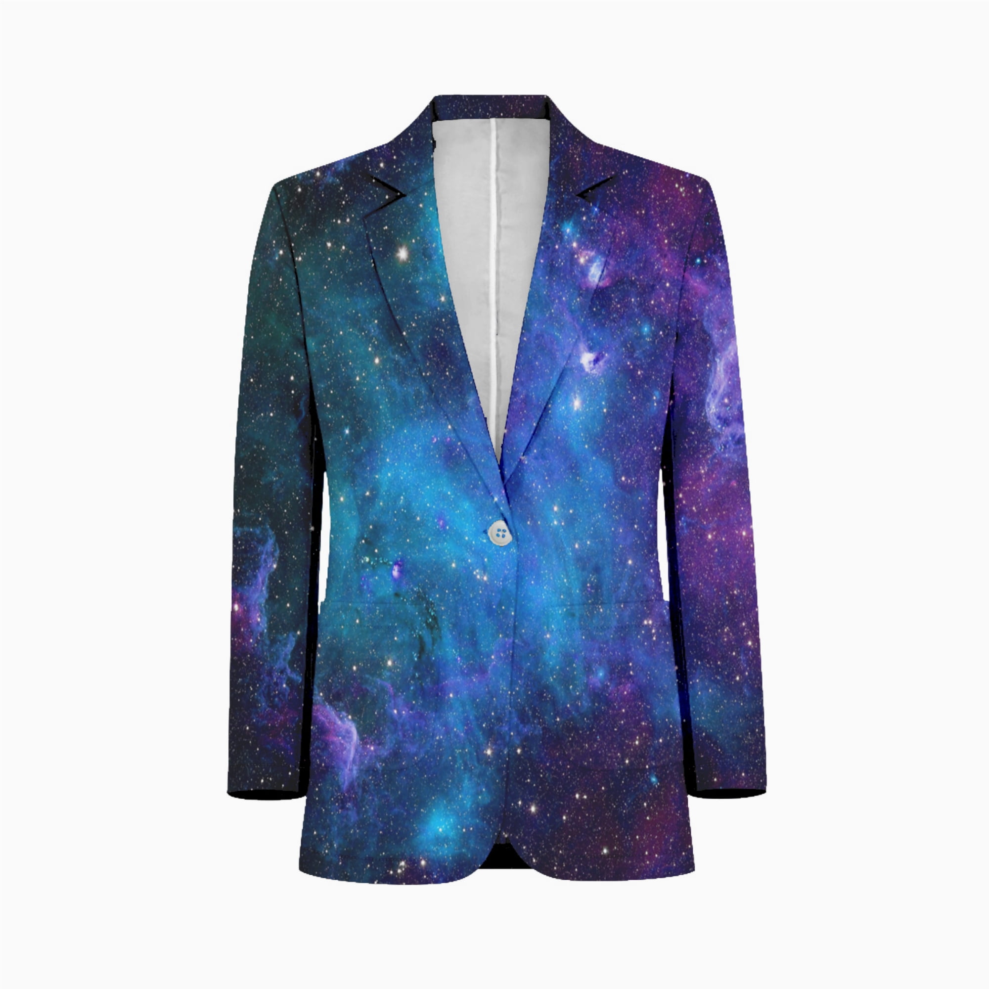 Beautiful space, stars, planets, cosmos Mens Suits Shawl Collar Slim ...