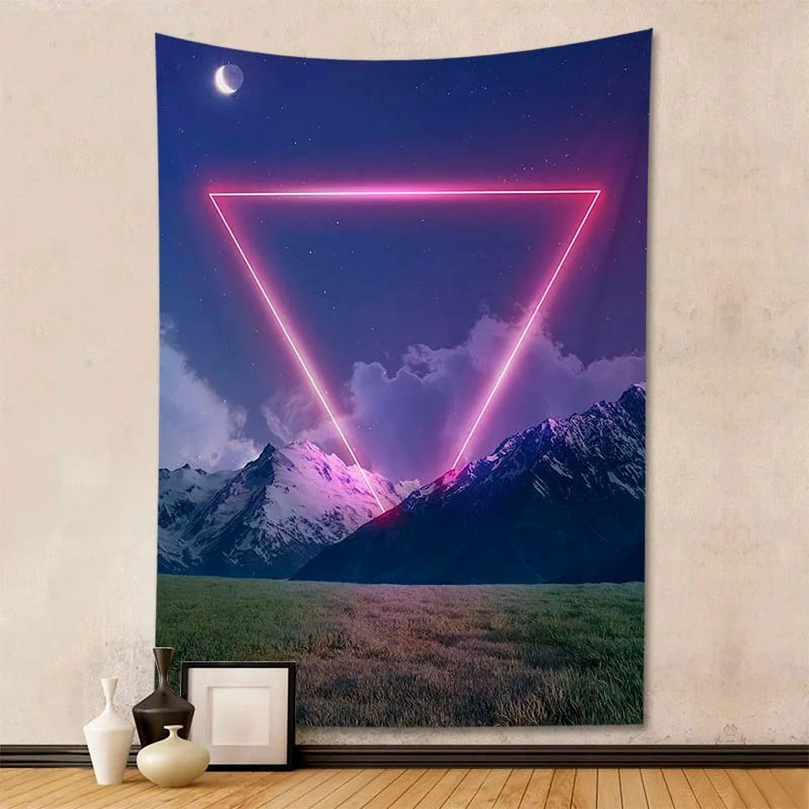 Beautiful starry sky and moon tapestry room hanging cloth home ...