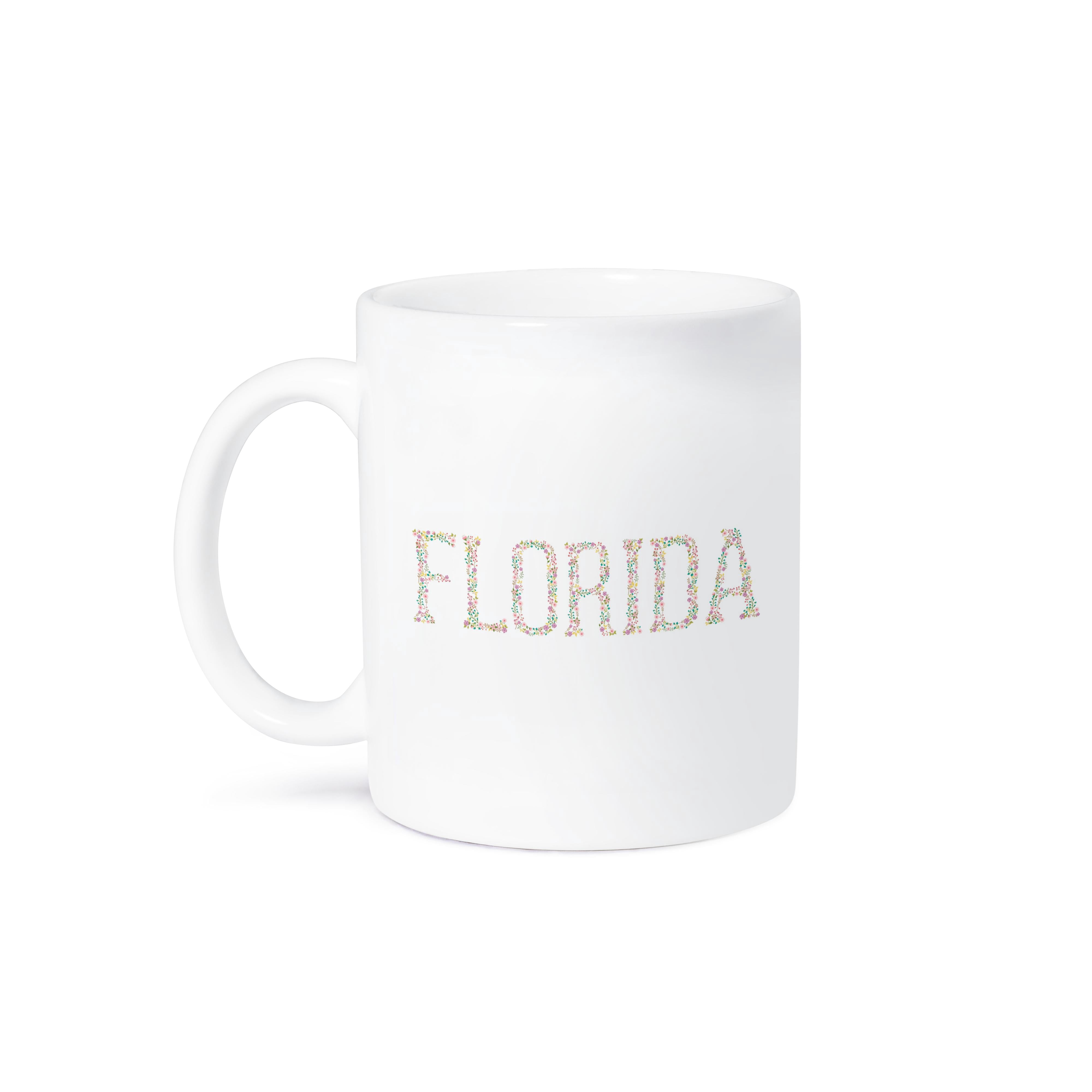 3dRose, Beautiful text Florida. Each letter made of flowers, pastel ...