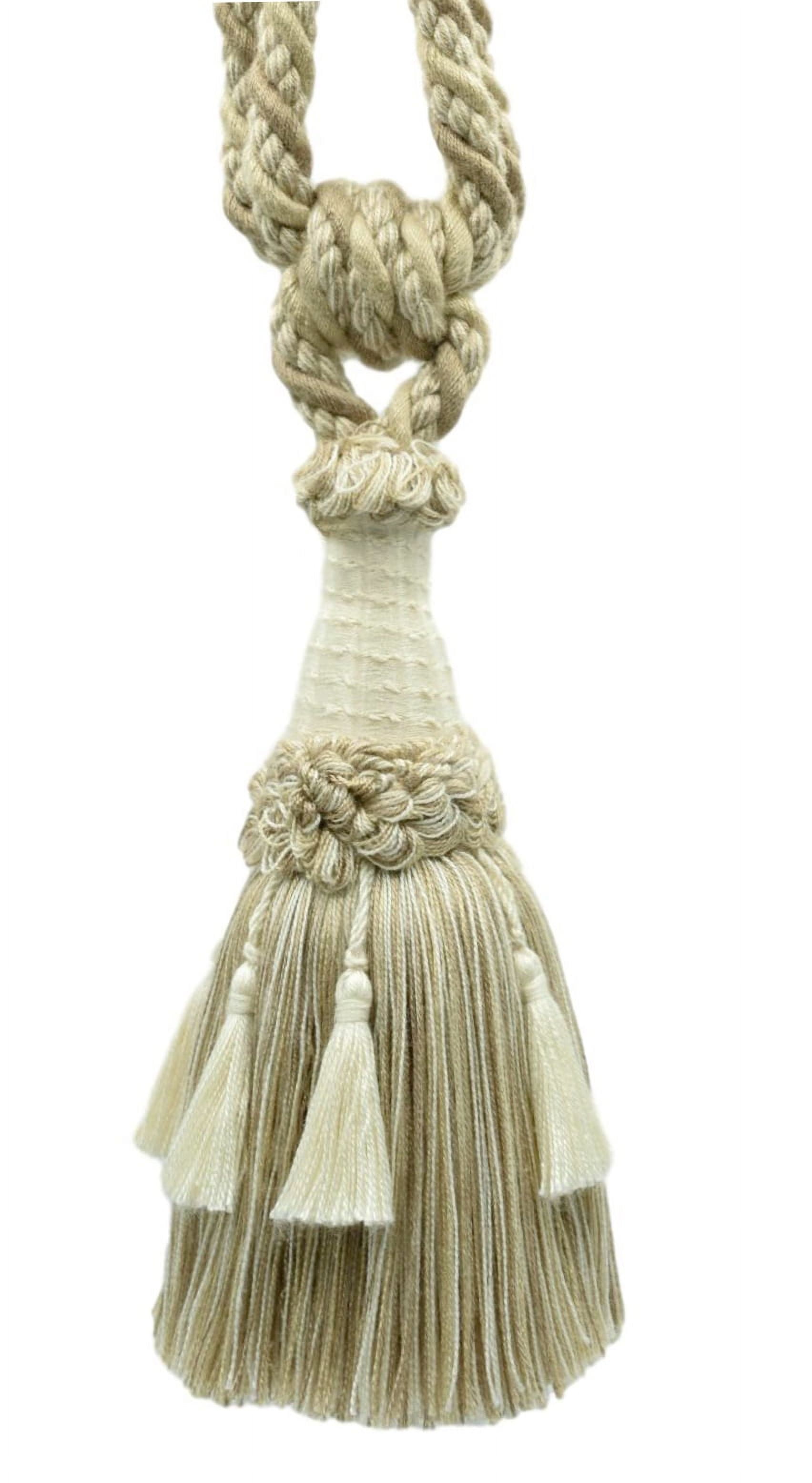 DECOPRO Beautifully Handcrafted Curtain & Drapery Tassel Tieback with ...