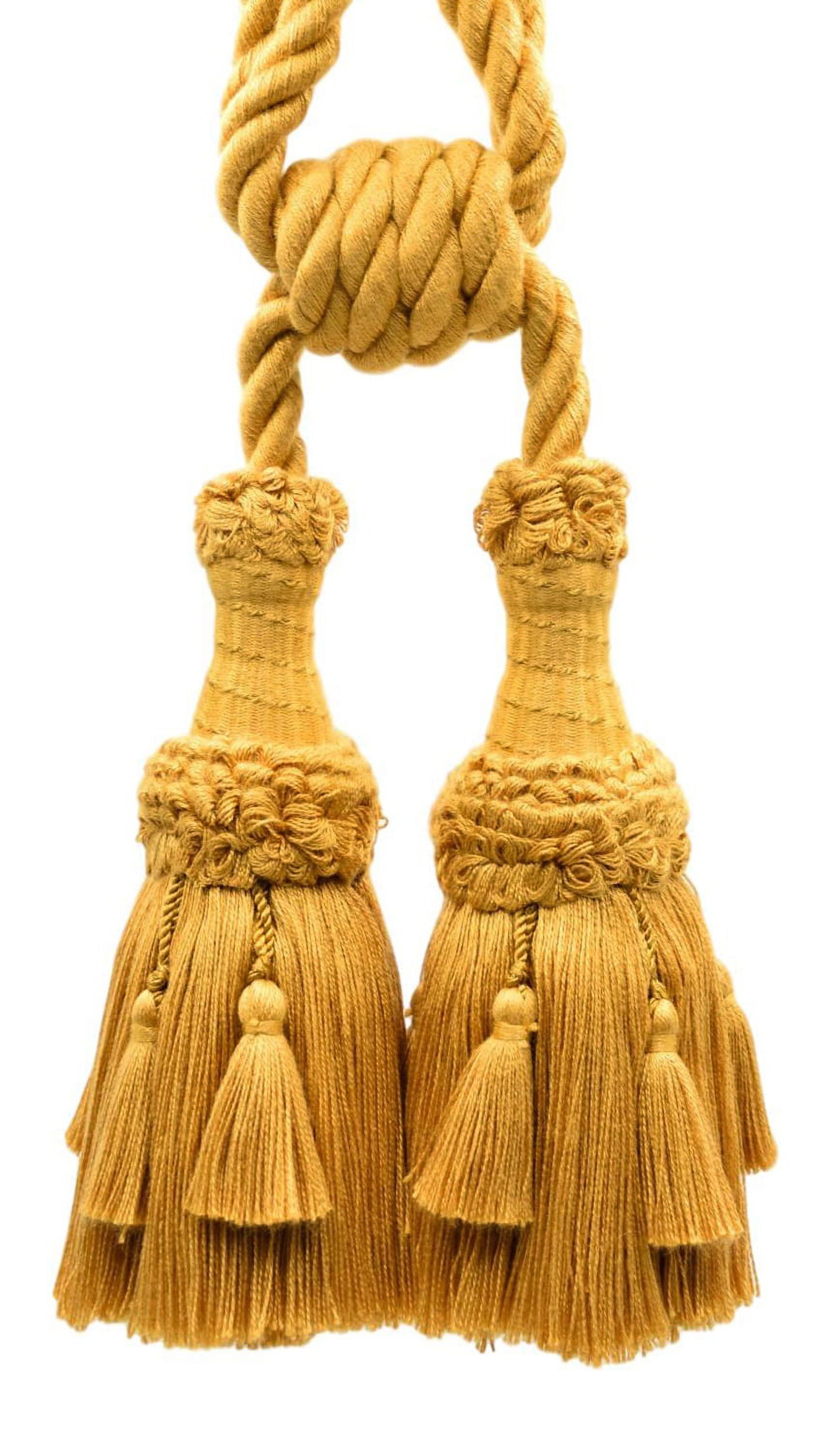 DECOPRO Beautifully Handcrafted Curtain & Drapery Tassel Tieback with ...