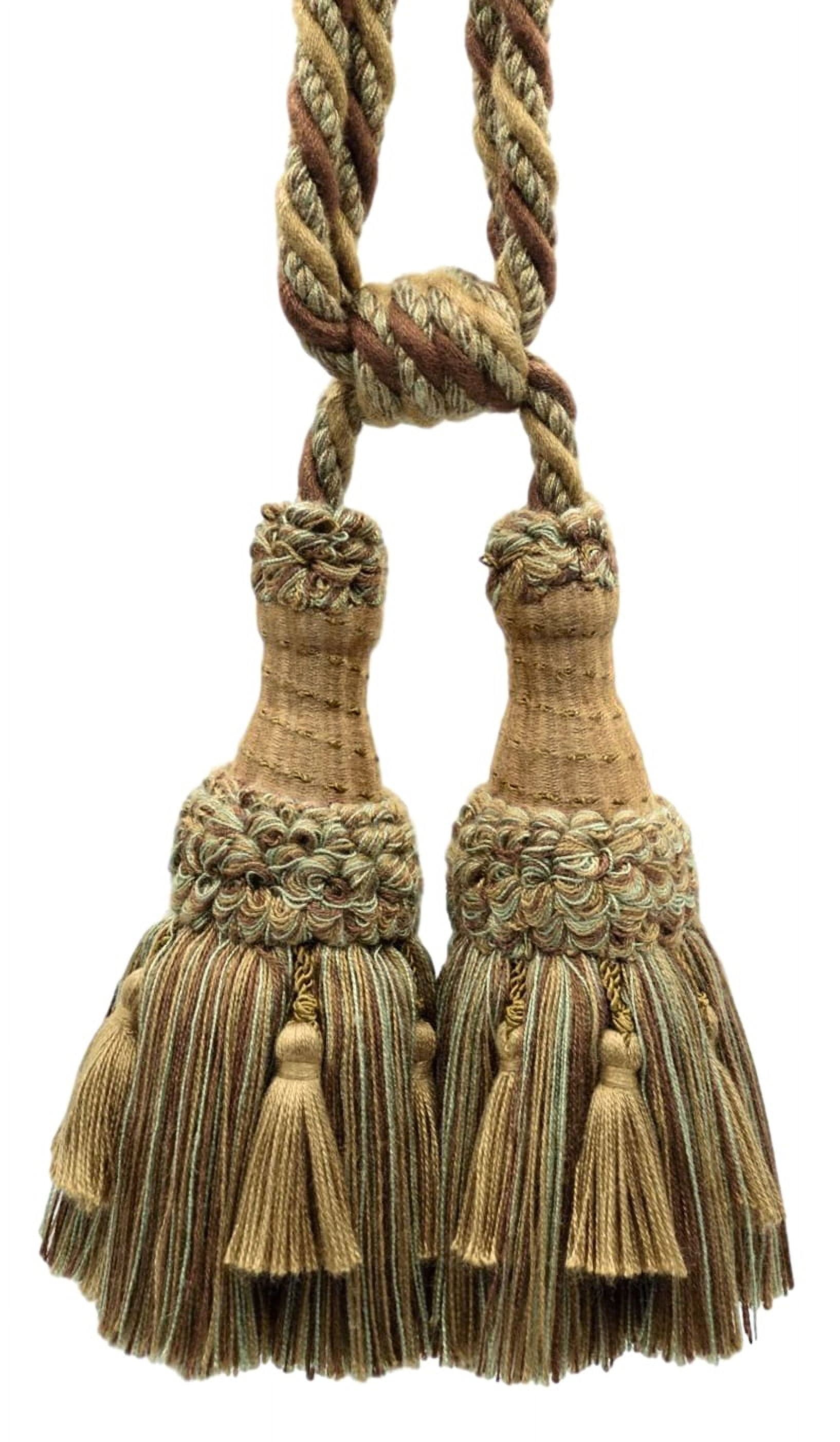 DECOPRO Beautifully Handcrafted Curtain & Drapery Tassel Tieback with ...