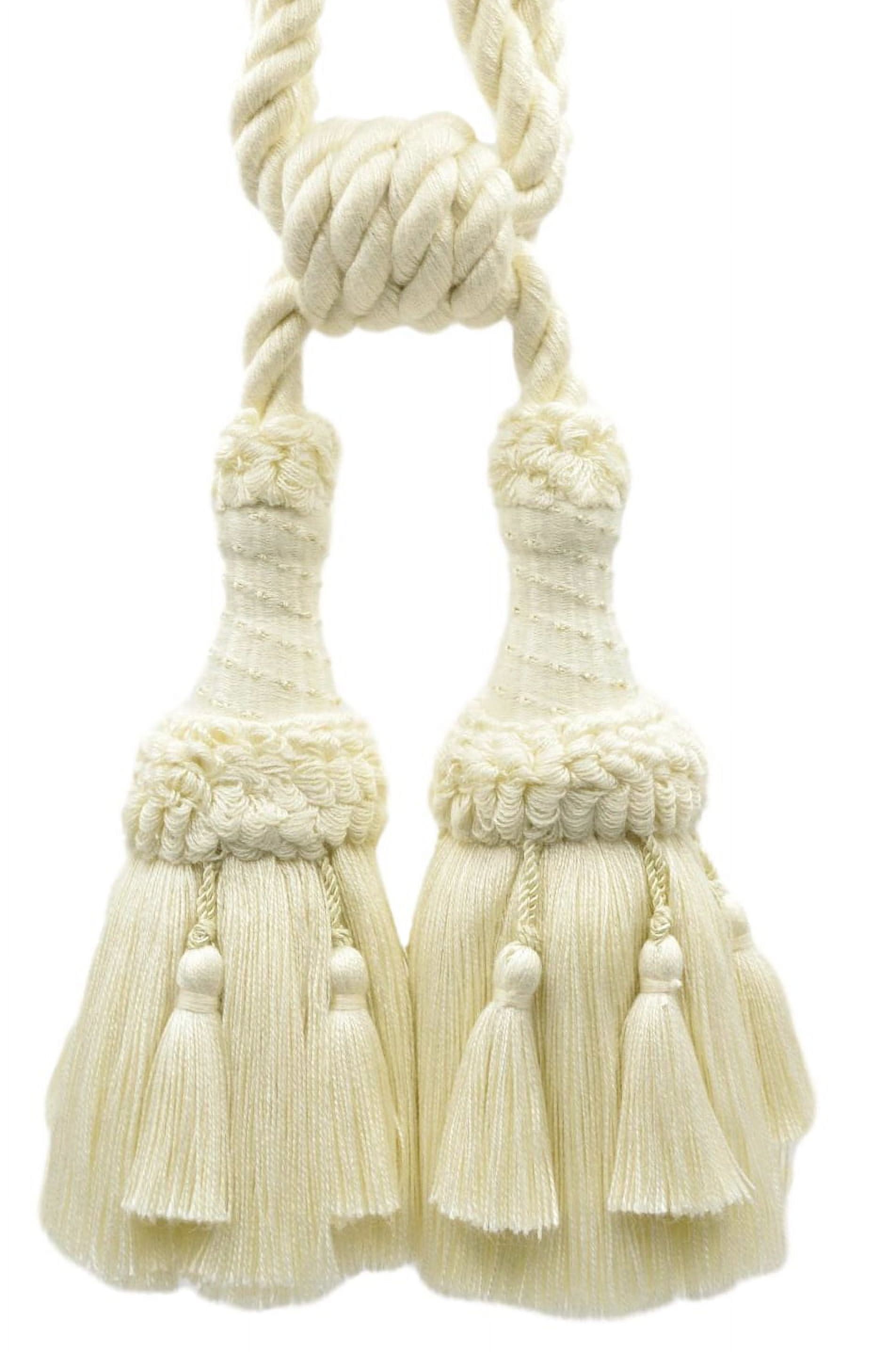 DECOPRO Beautifully Handcrafted Curtain & Drapery Tassel Tieback with ...