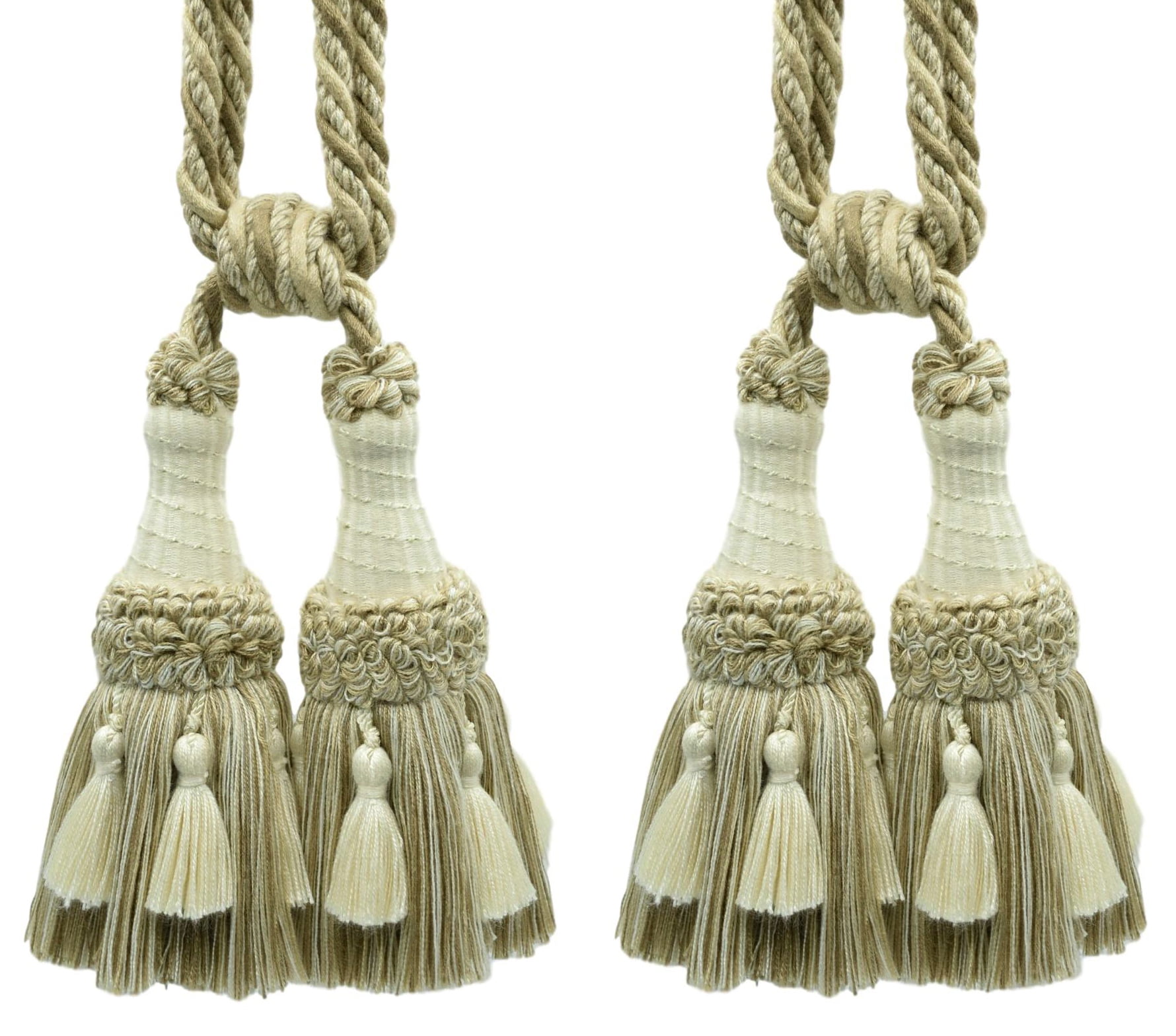 DECOPRO Beautifully Handcrafted Curtain & Drapery Tassel Tieback with ...