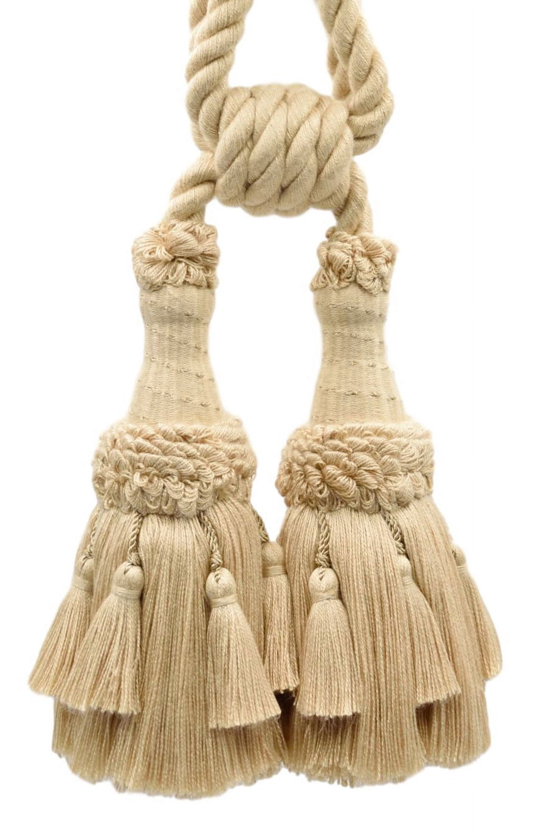 DECOPRO Beautifully Handcrafted Curtain & Drapery Tassel Tieback with ...