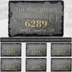 Beautifully Handcrafted and Customizable Slate Home Address Plaque (16 ...