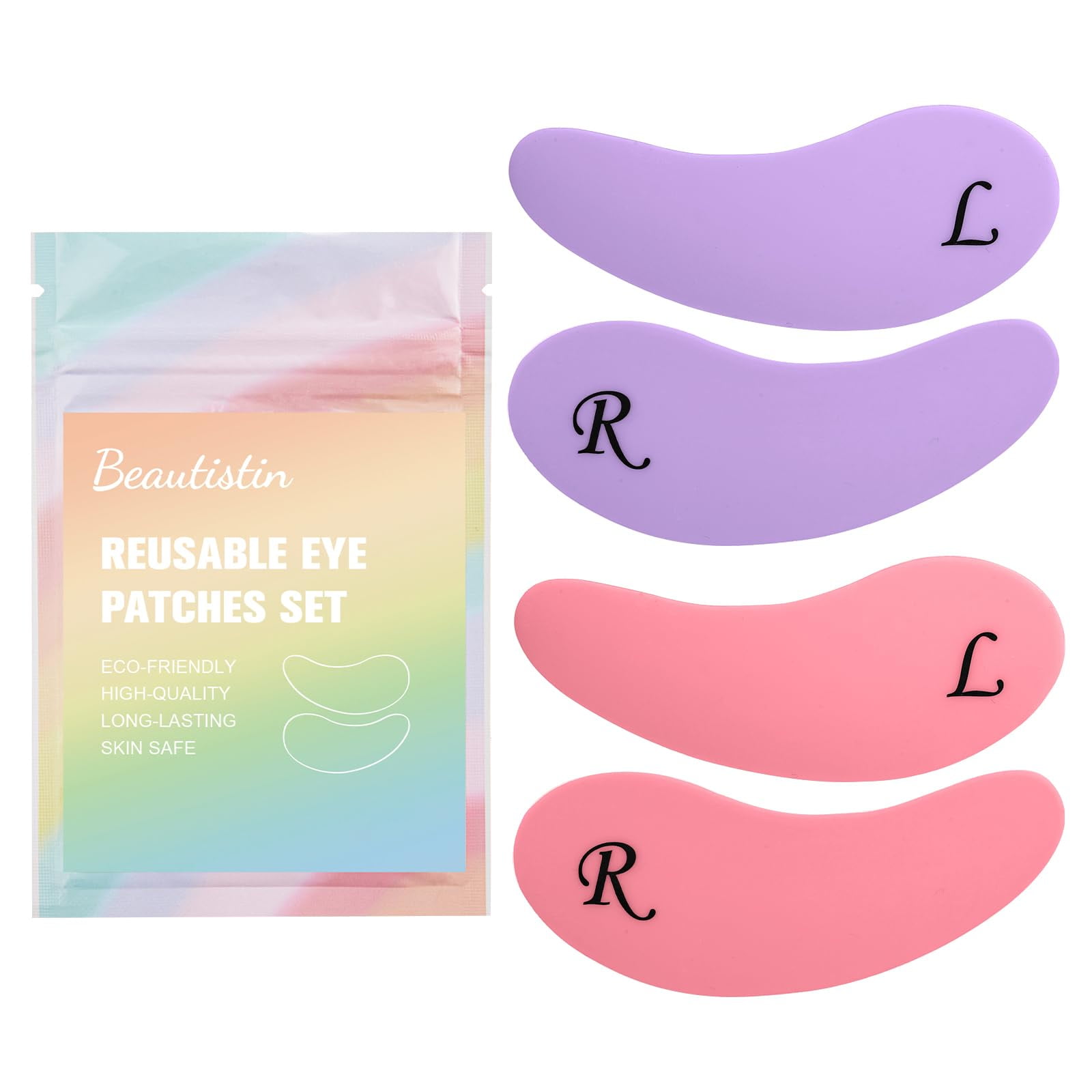 Beautistin Under Eye Patches MMF7 Silicone - 2 Pairs Reusable Eye ...