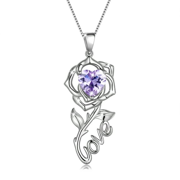 Delight Jewelry Silver-tone Believe Banner on Pink Crystal Heart ...