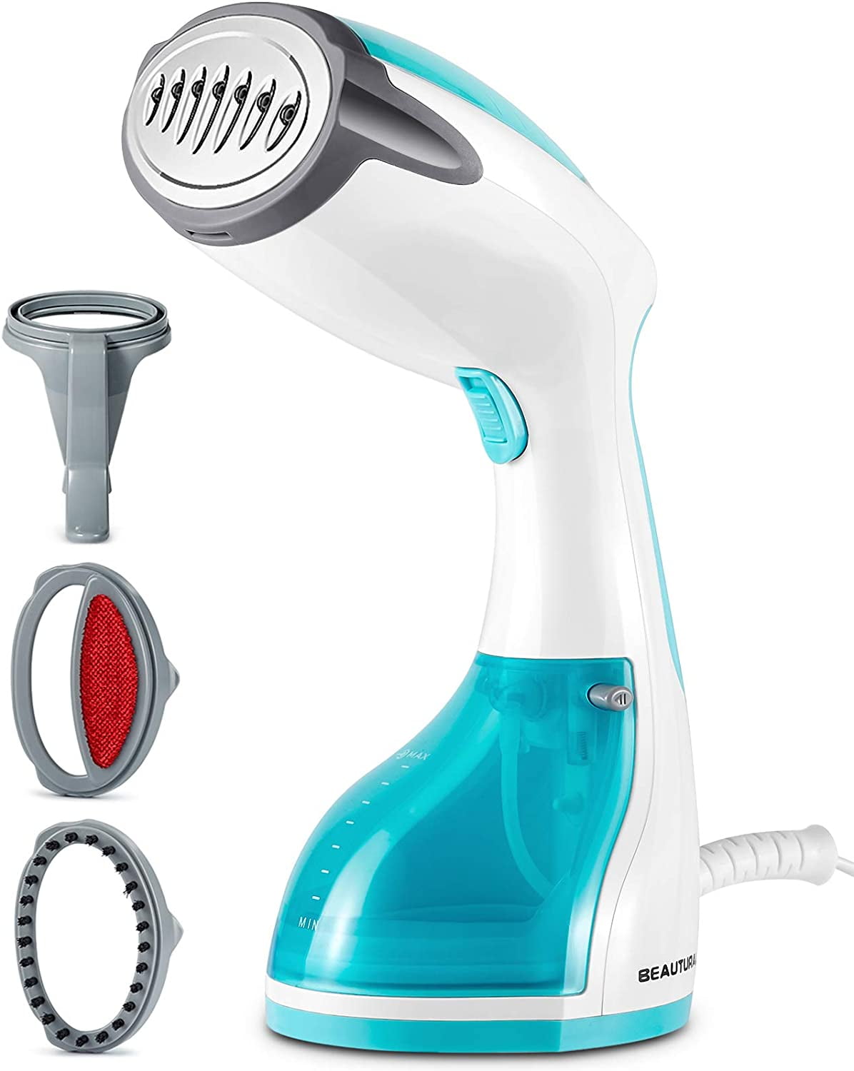 Beautural Handheld Garment Steamer, 1200W, 35s Heat Up, 260ml Tank ...