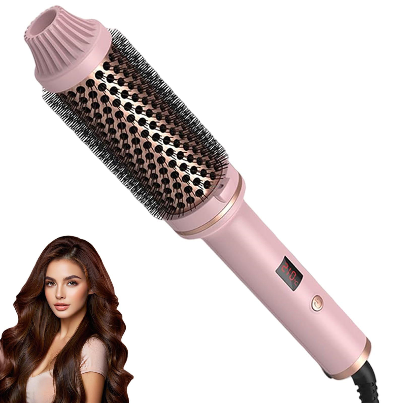 Beauty 3-in-1 Negative Ion Thermal Brush, Adjustable Heat for Frizz ...