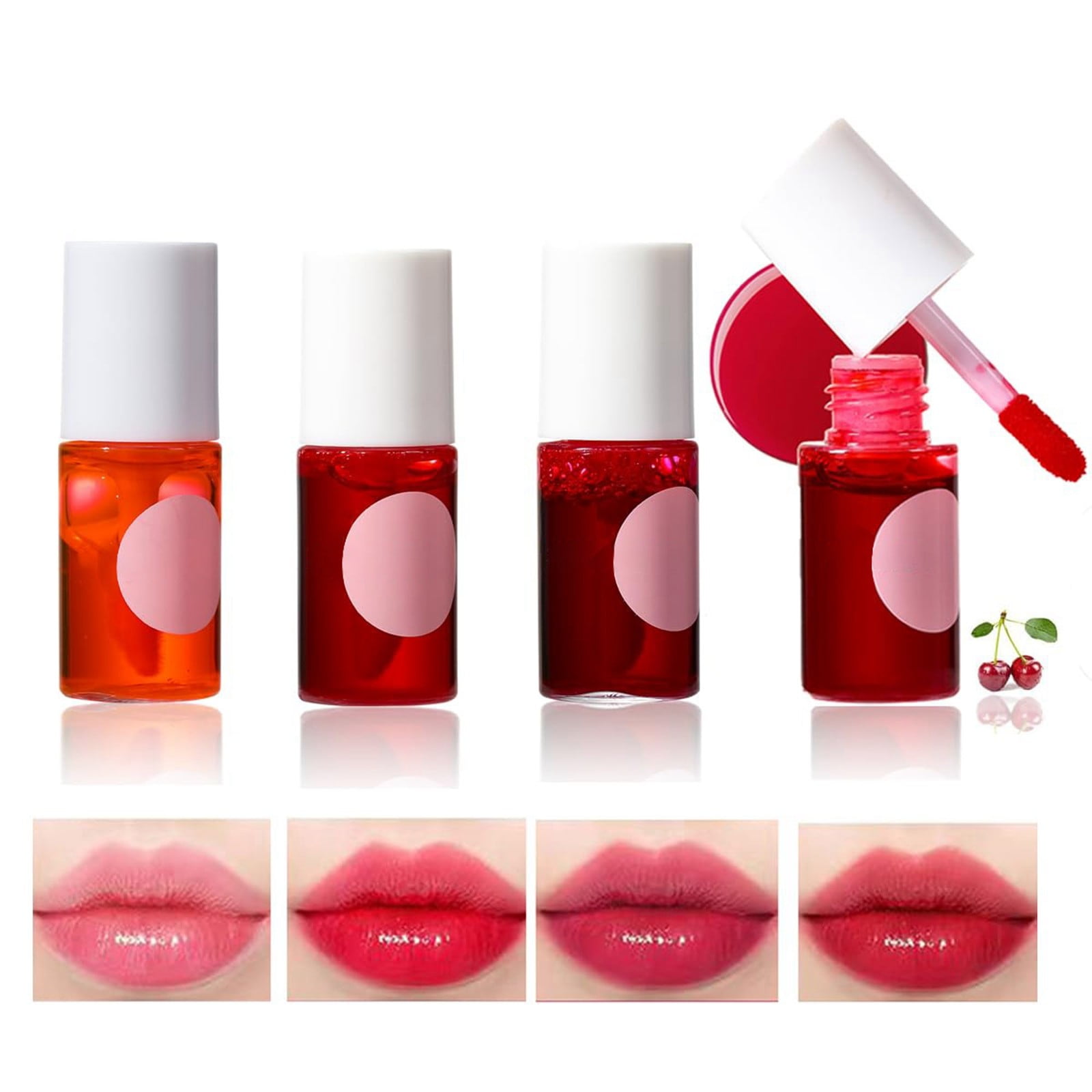 Beauty 4 Color Lip Stain Set Lip Eye And Cheek Stain Lip Glaze Velvet ...