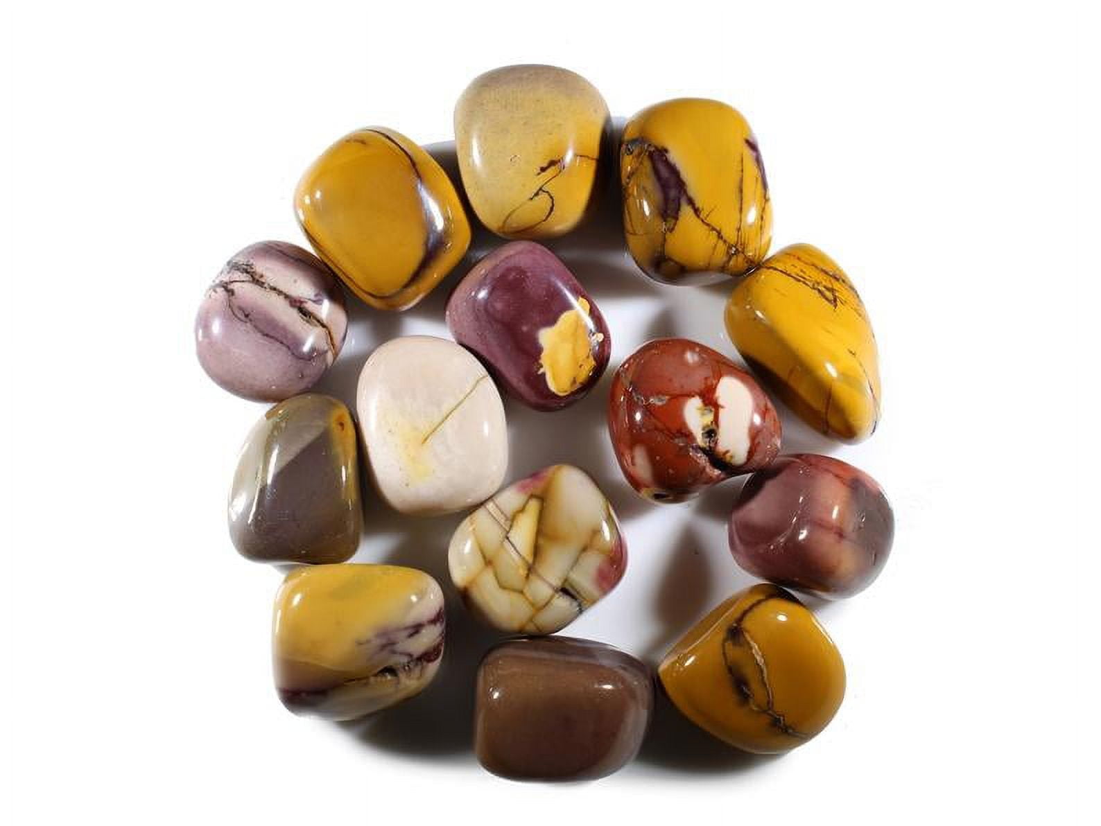 Beauty Agate Crystals Mookaite High Graded Tumbled Stone - 5 PCS ...