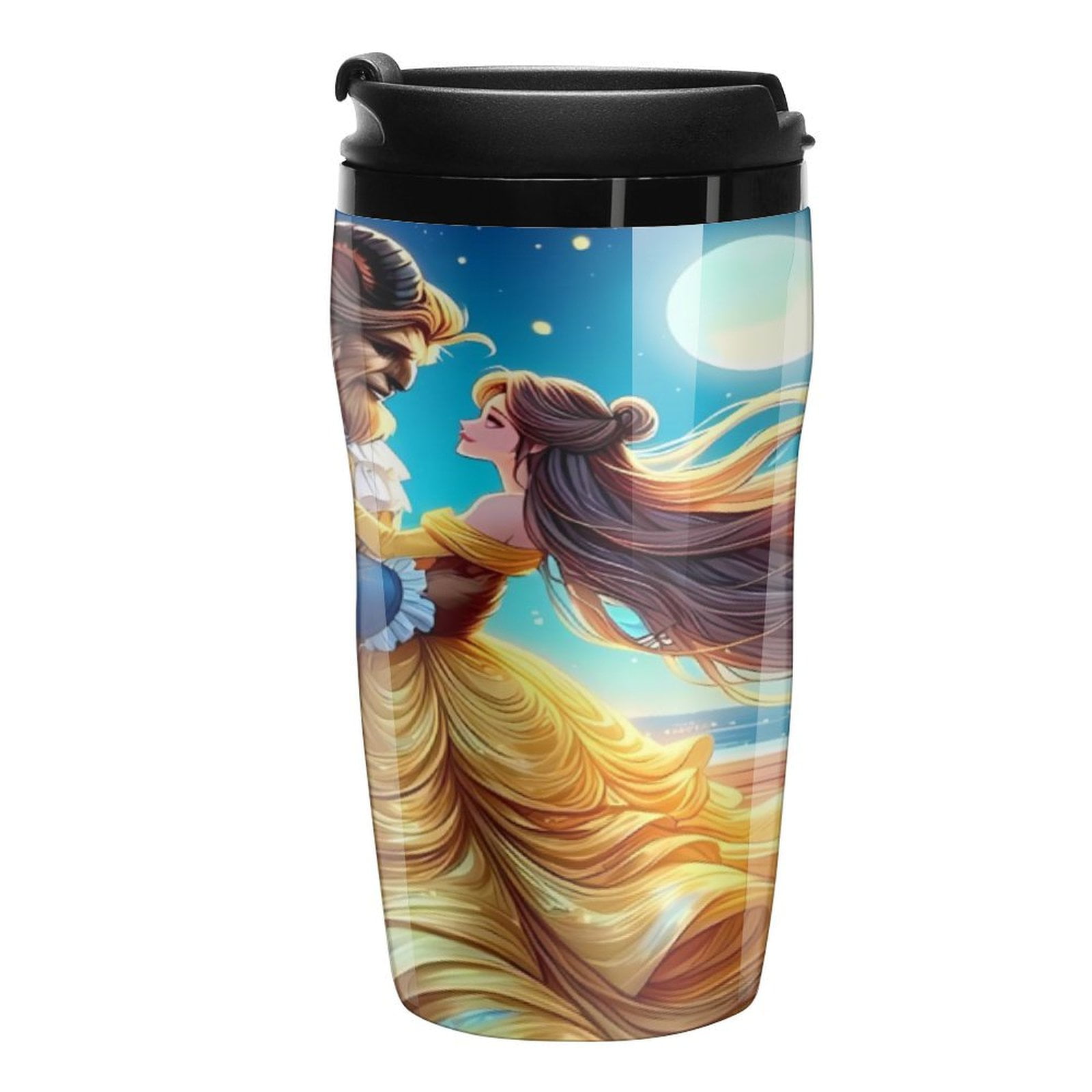 Beauty And Beast B Travel Coffee Tumbler Reusable Cup for Coffee or Tea ...