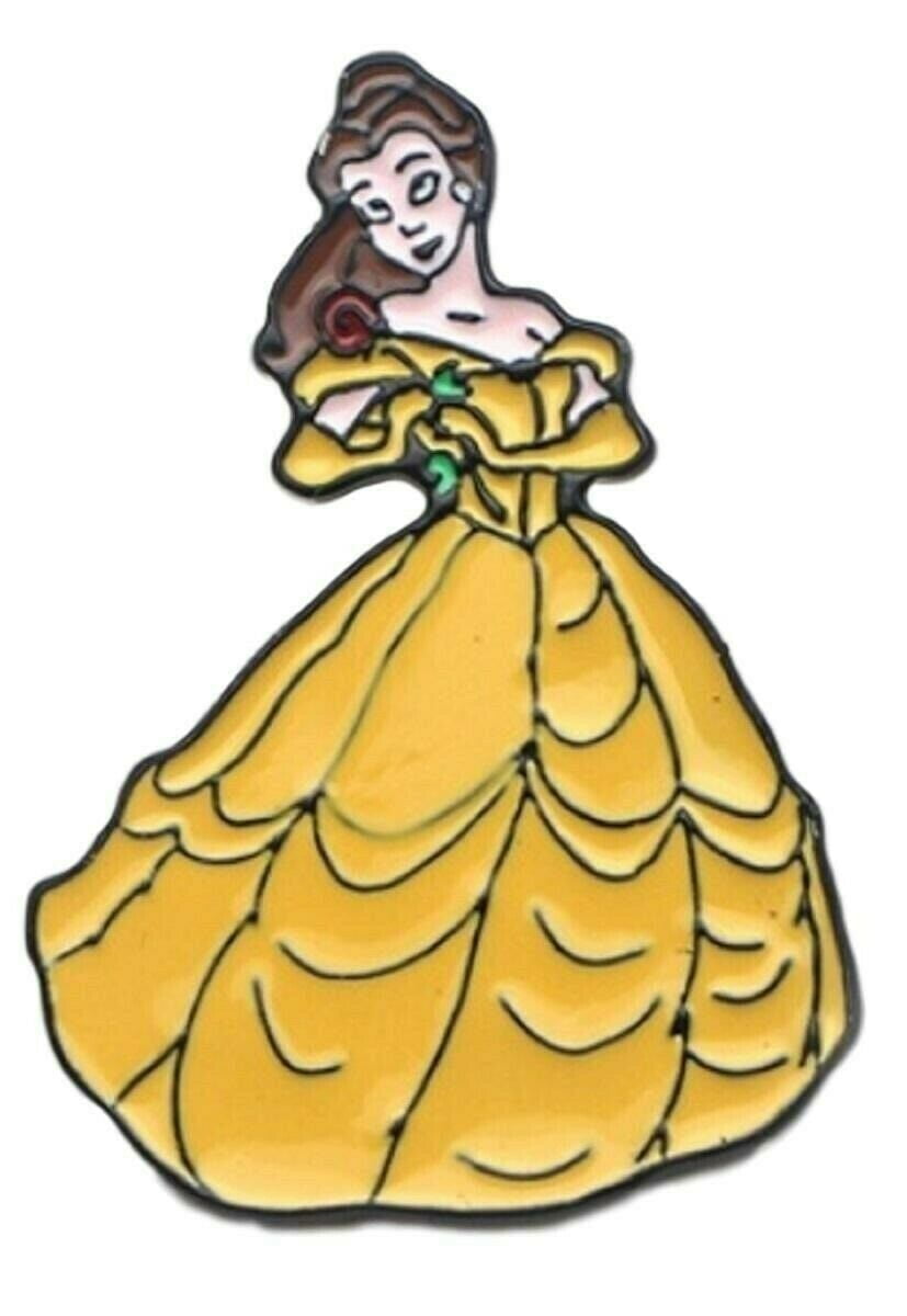 Beauty And The Beast Belle Cartoon Character Enamel Metal Pin - Walmart.com